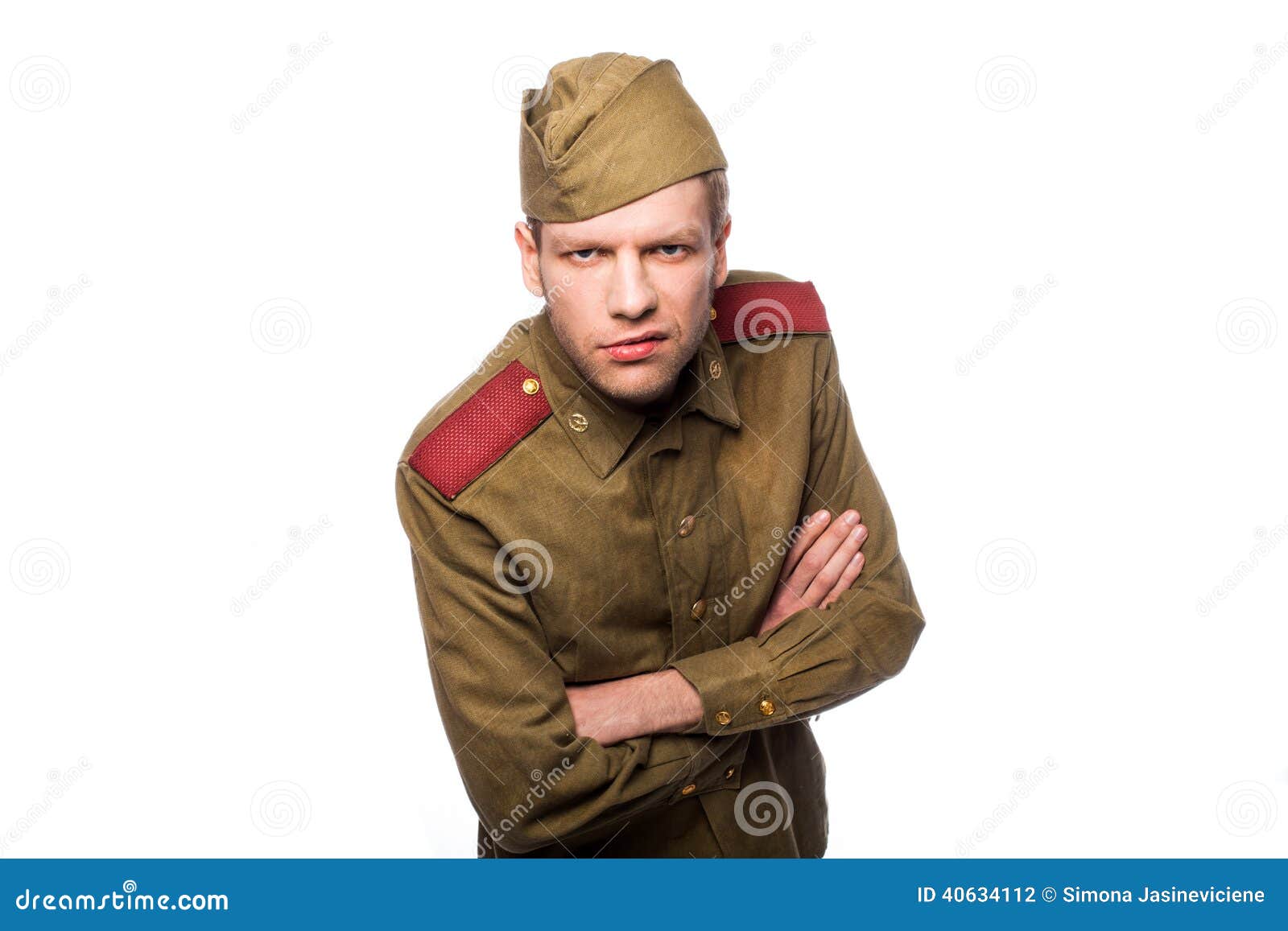Russian Soldier Angry Looking Stock Photo - Image of anger, enemy: 40634112