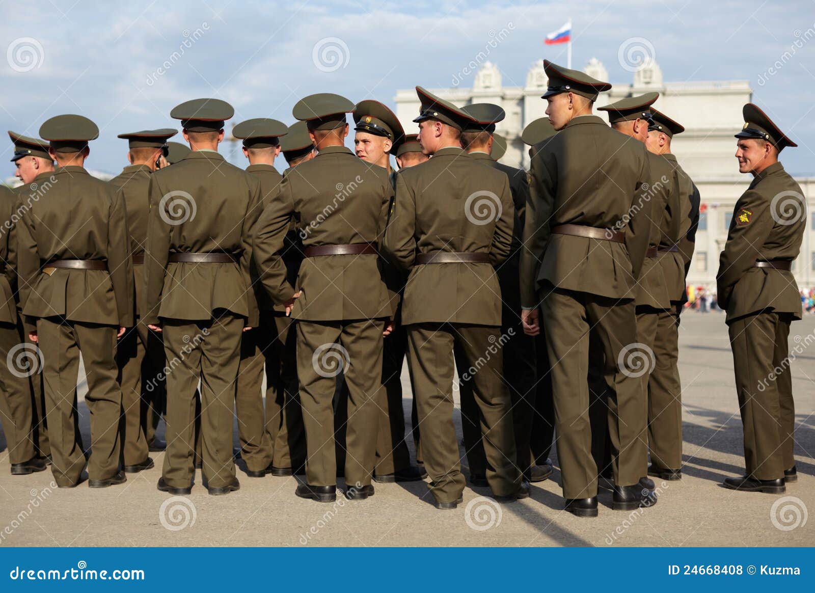 Russian Soldiers At The Parade Repetition Editorial Photo ...