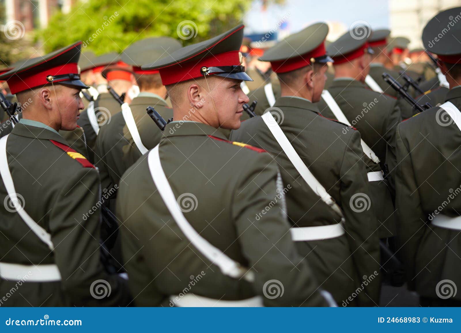 Russian Soldiers At The Parade Repetition Editorial Image ...