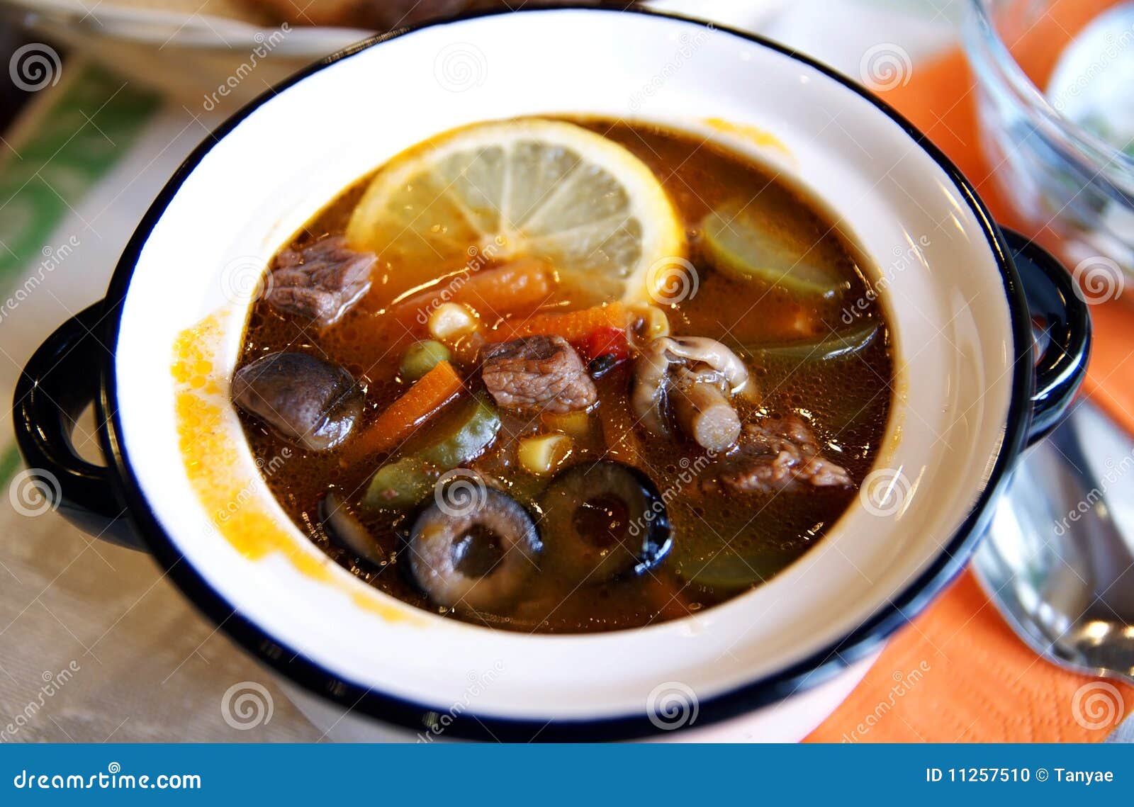 Russian soljanka soup stock photo. Image of homemade - 11257510