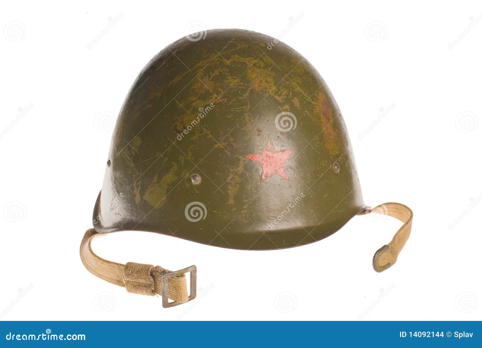 Russian Soviet Army Helmet World War. Stock Images - Image: 14092144