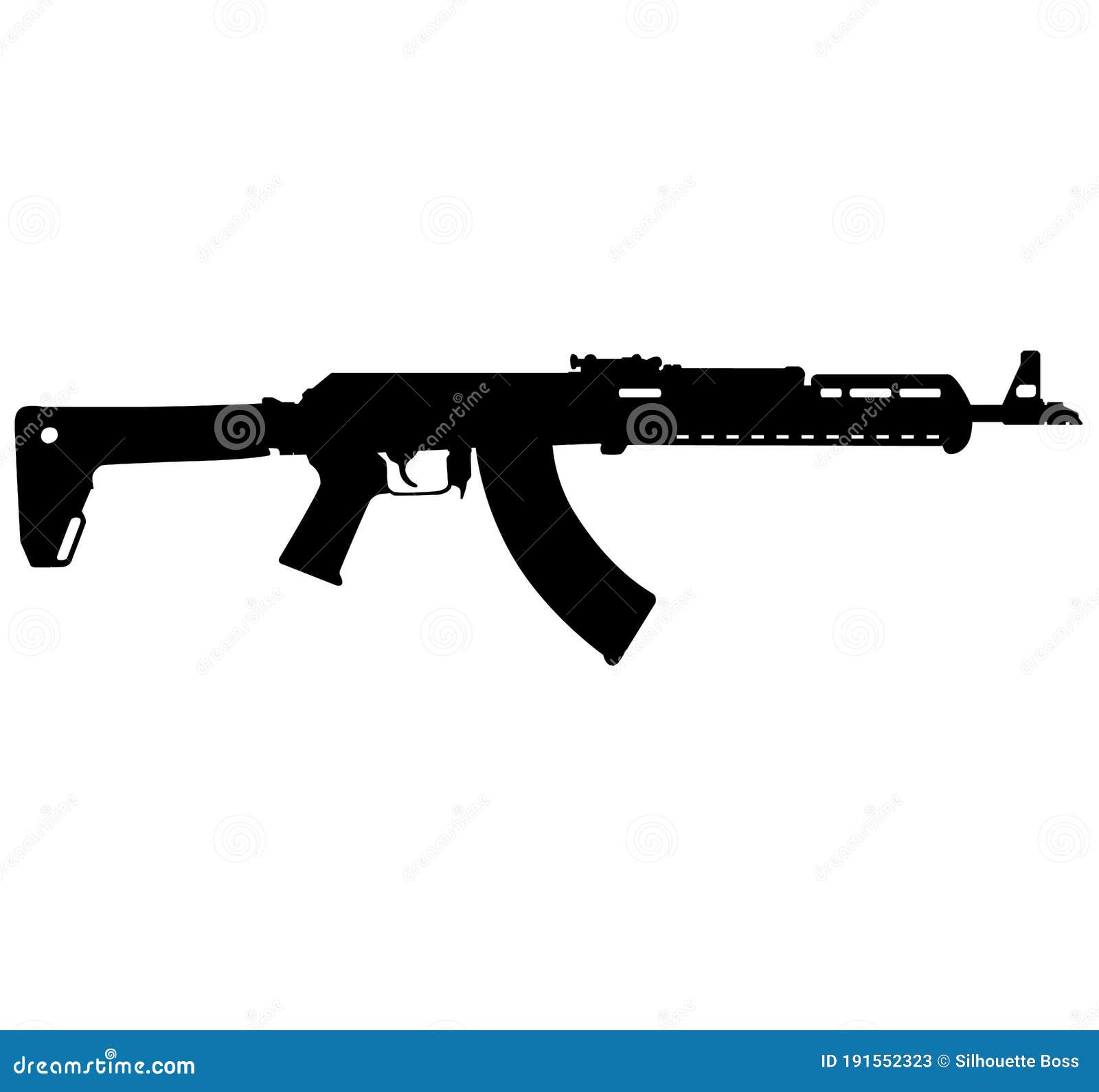 Russian, Soviet Fully Automatic Machine Gun 74m Ak74m Aksu 74 Aks 74 ...