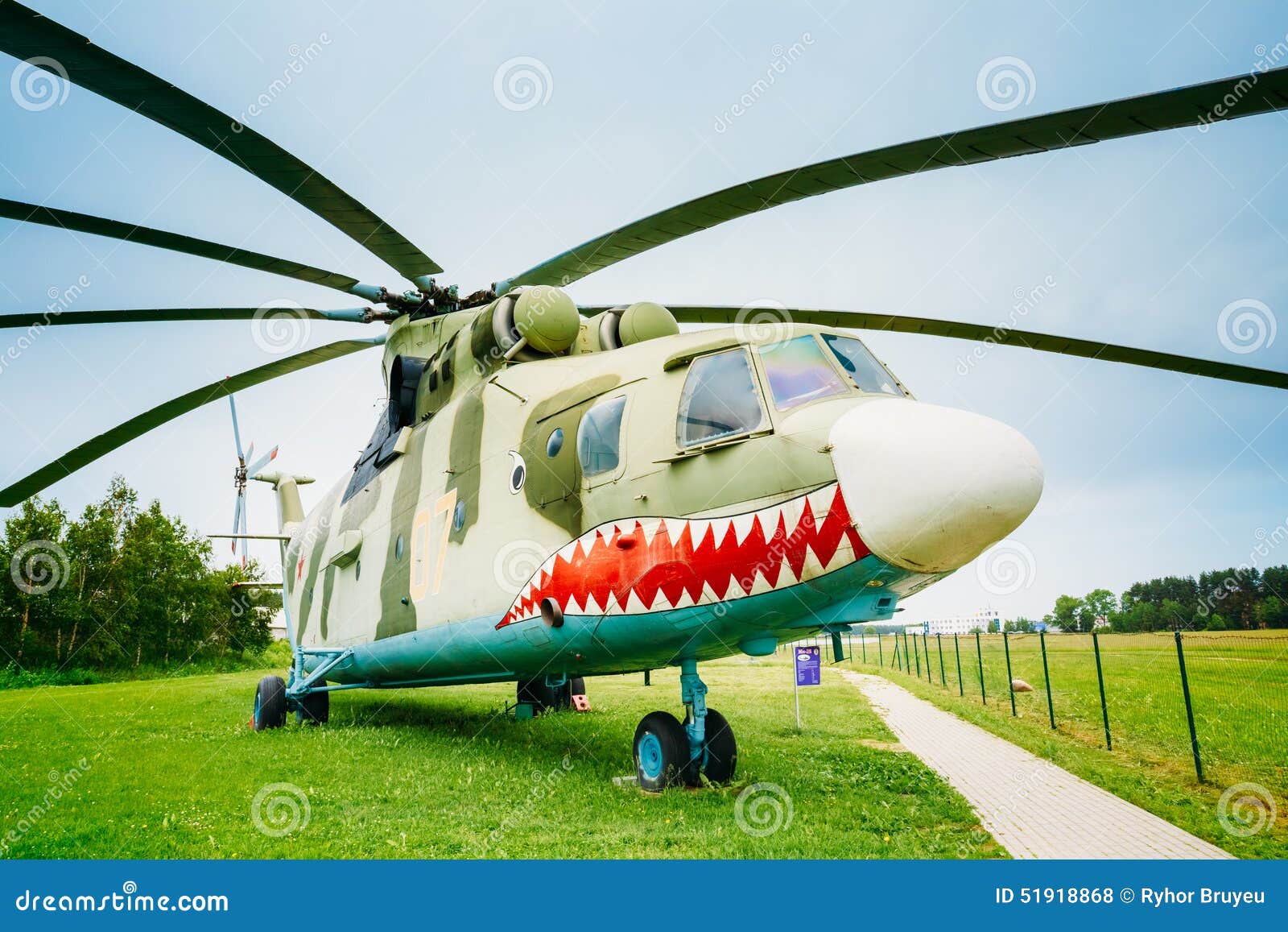Russian Soviet Multi-purpose Transport Helicopter Stock Photo - Image ...