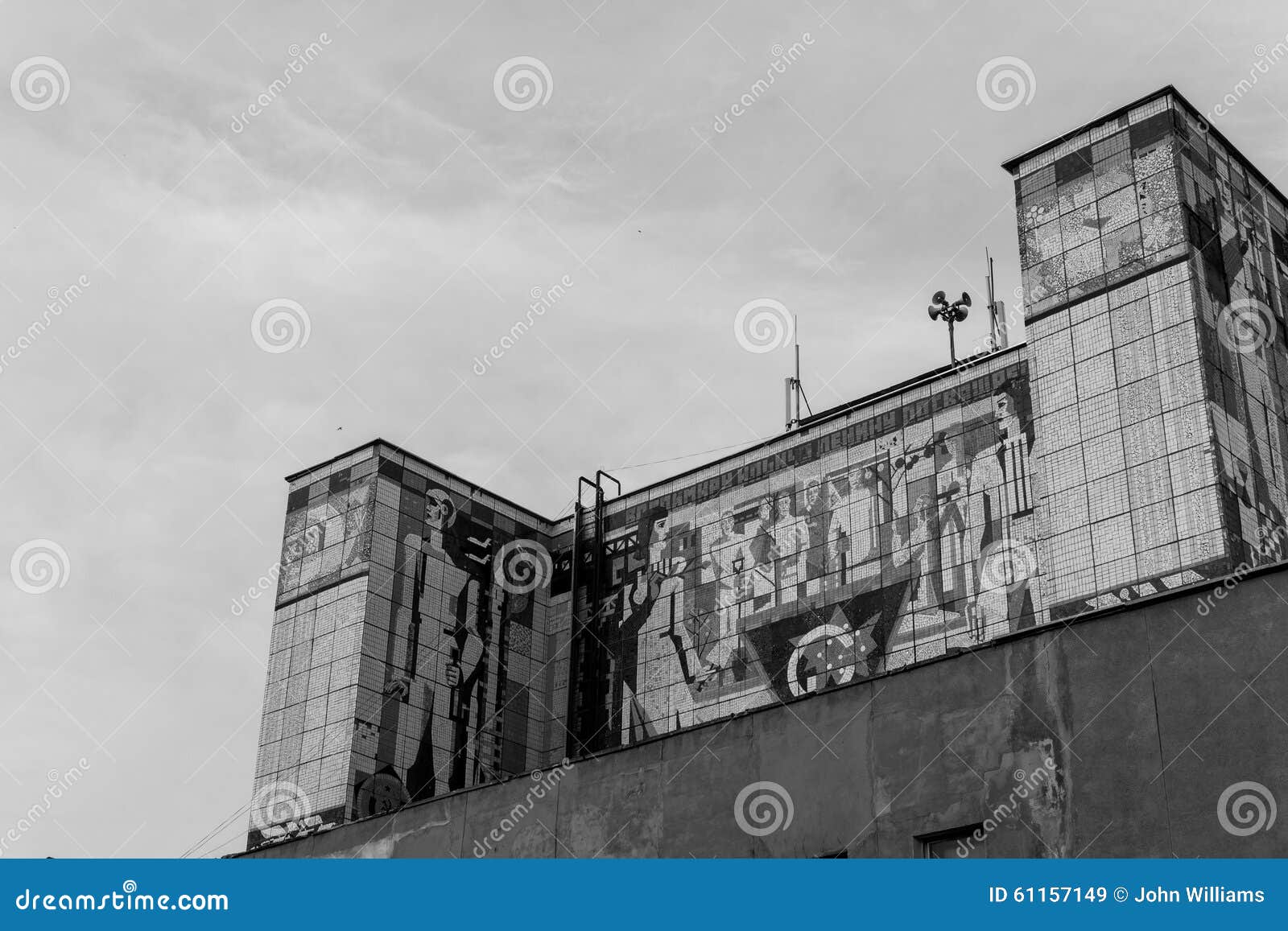 Russian Soviet Mural on Building Editorial Stock Image - Image of ...