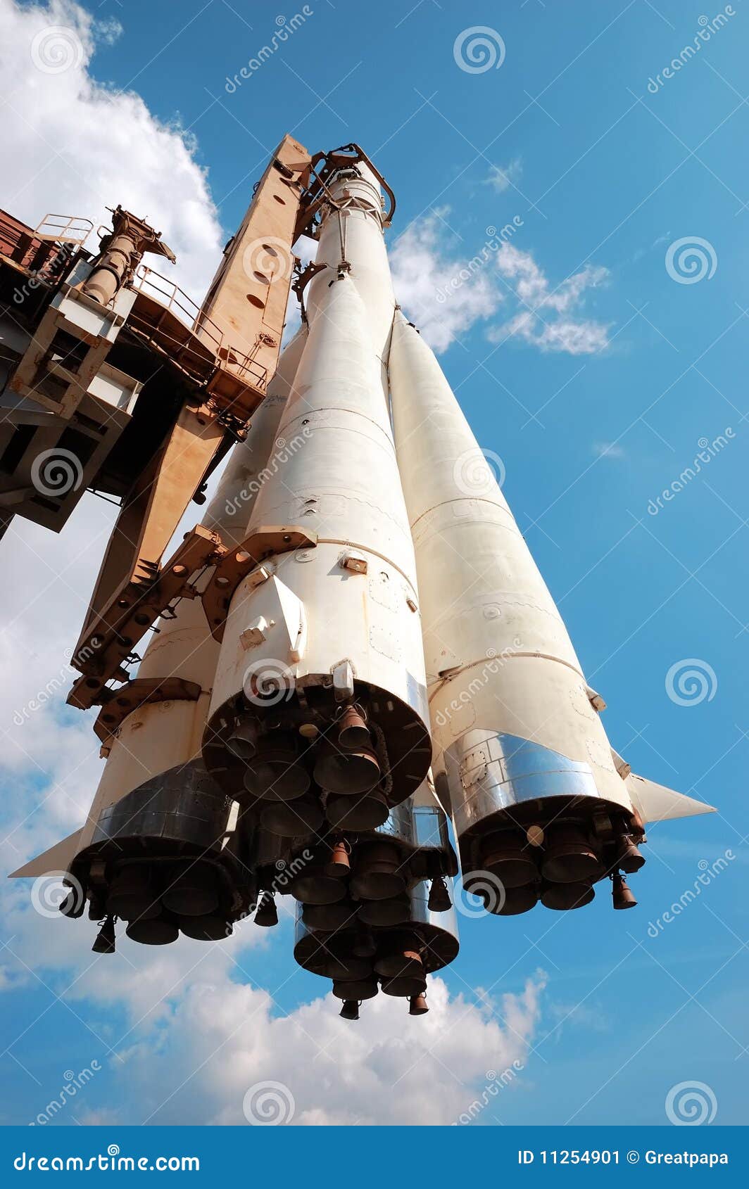 Russian spaceship stock image. Image of discovery, vertical - 11254901