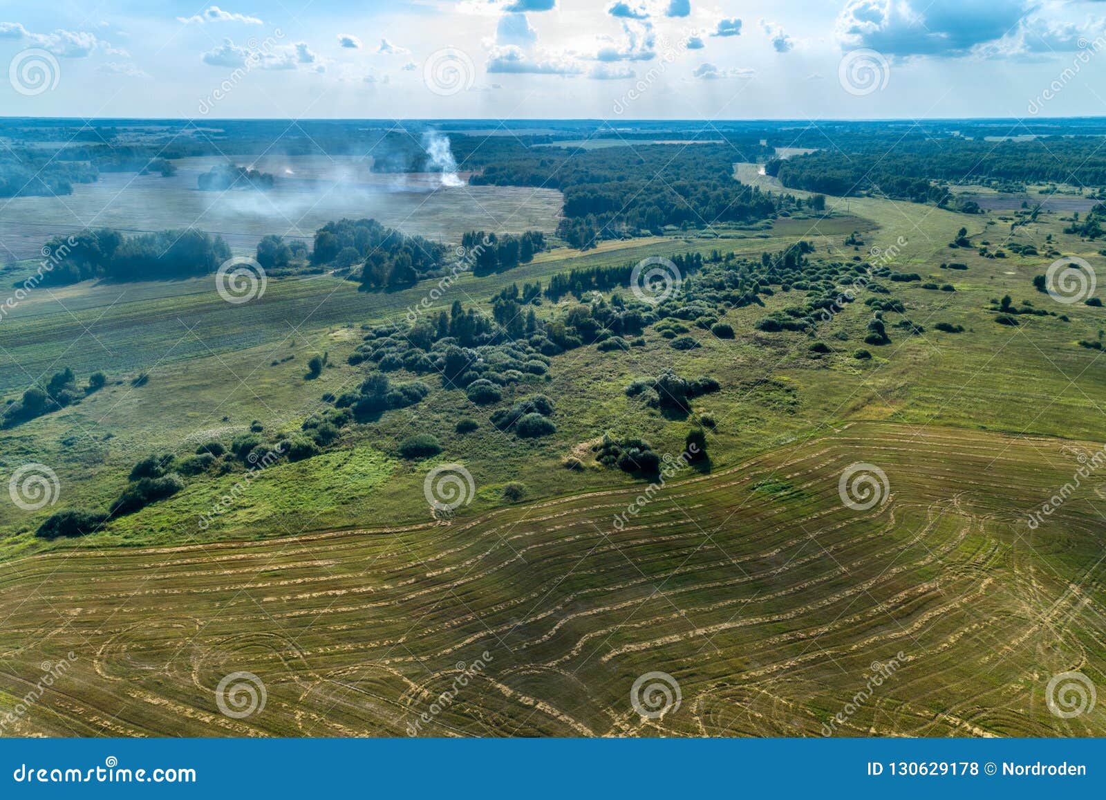 Russian Sparsely Populated Village. Stock Photo - Image of country ...