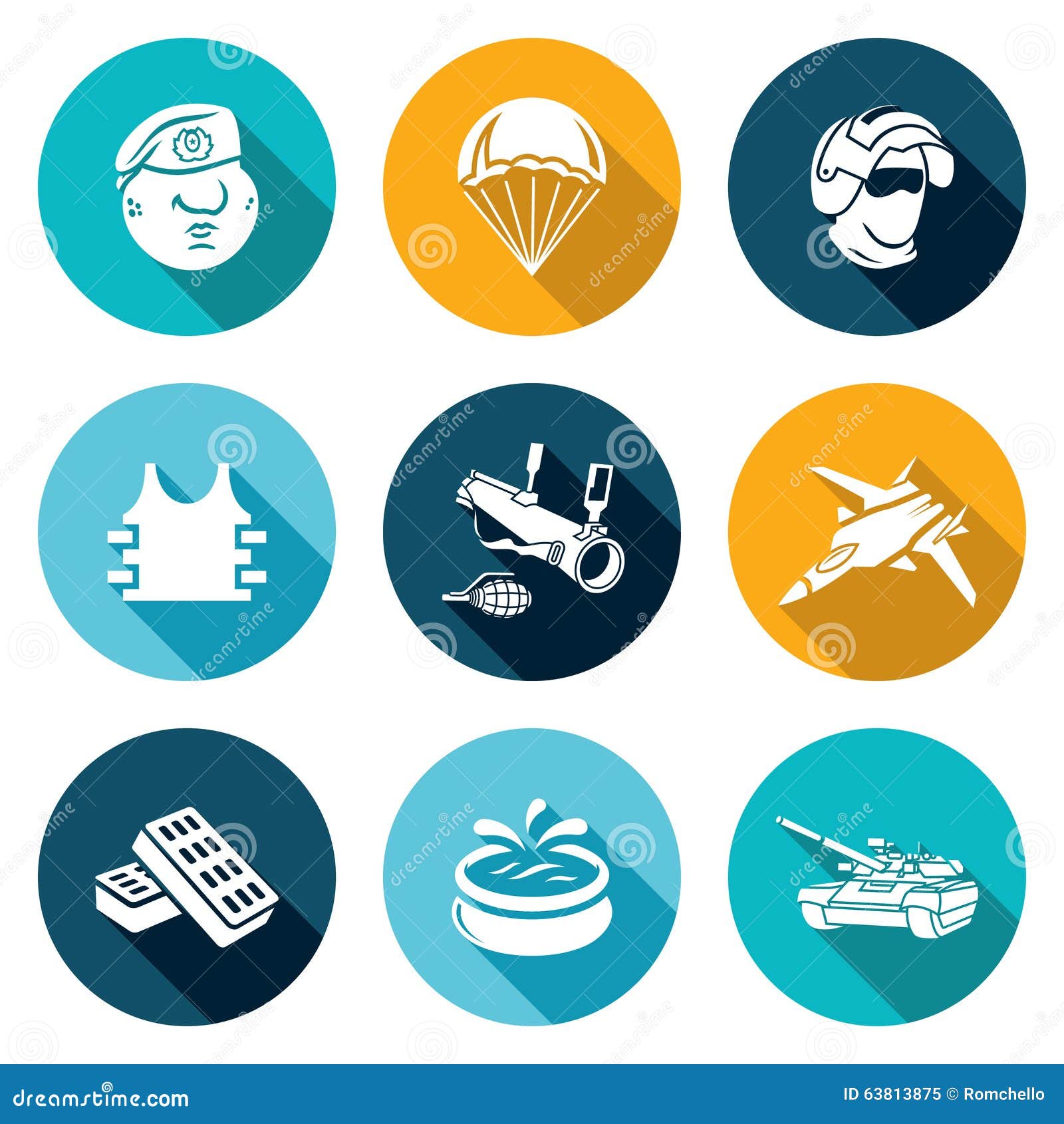 Russian Special Forces Icons Set. Vector Stock Vector - Illustration of ...