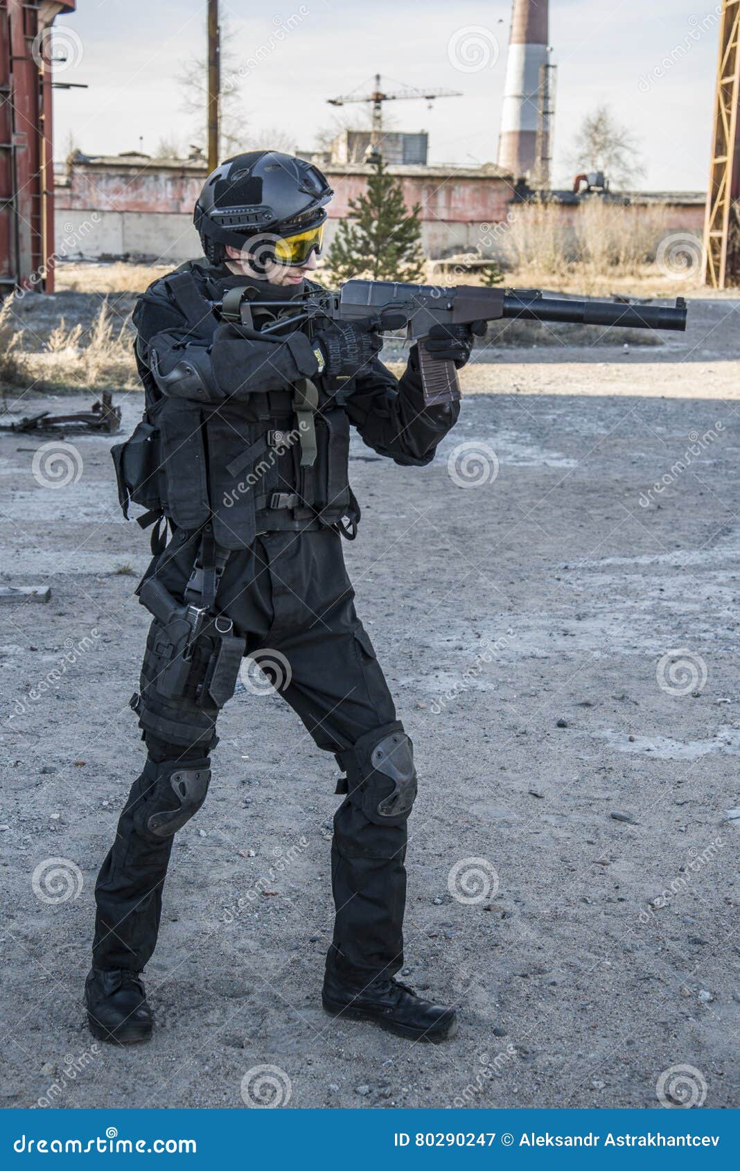 Russian Special Forces Training at a Military Training Ground. Stock ...