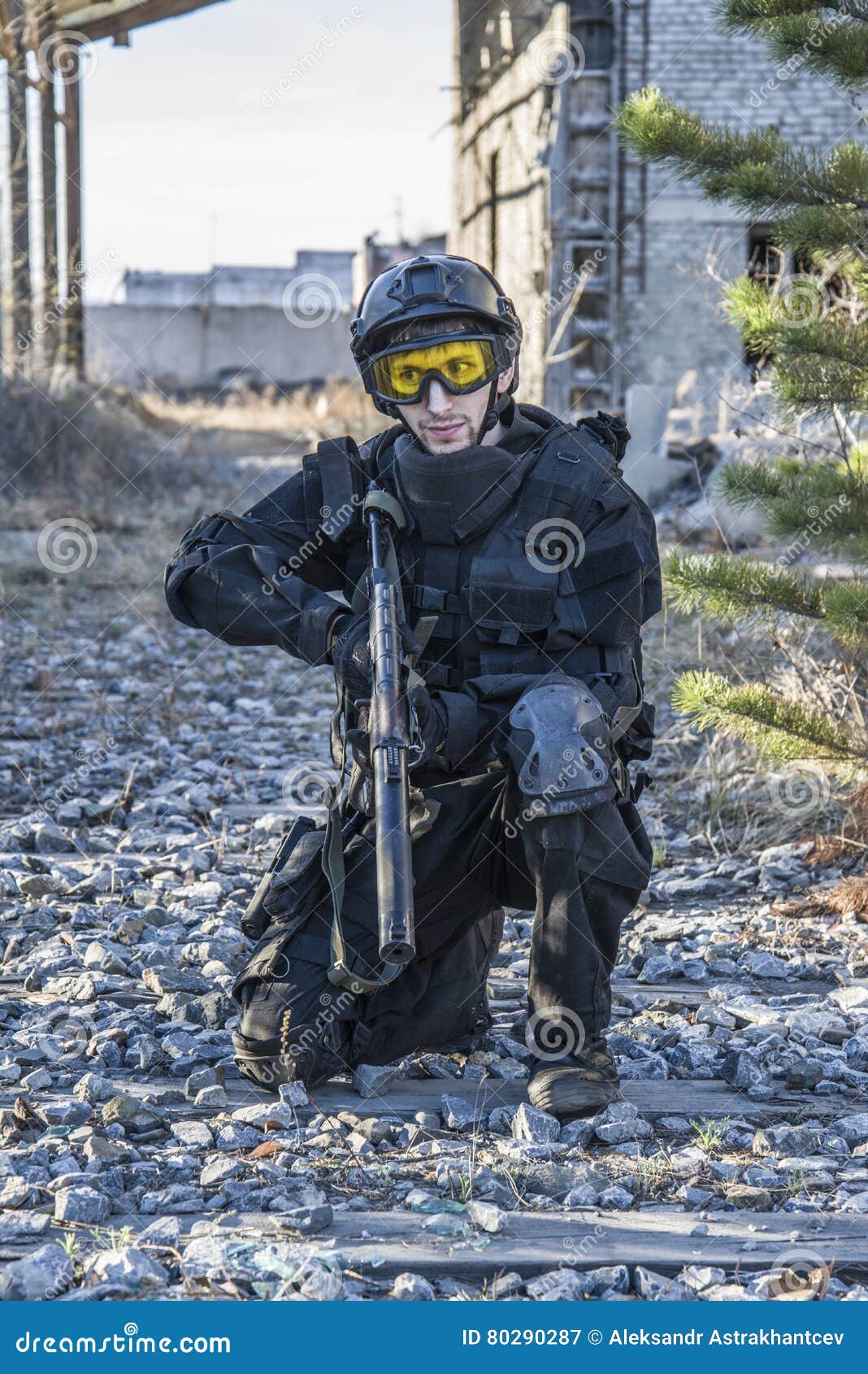 Russian Special Forces Training at a Military Training Ground. Stock ...