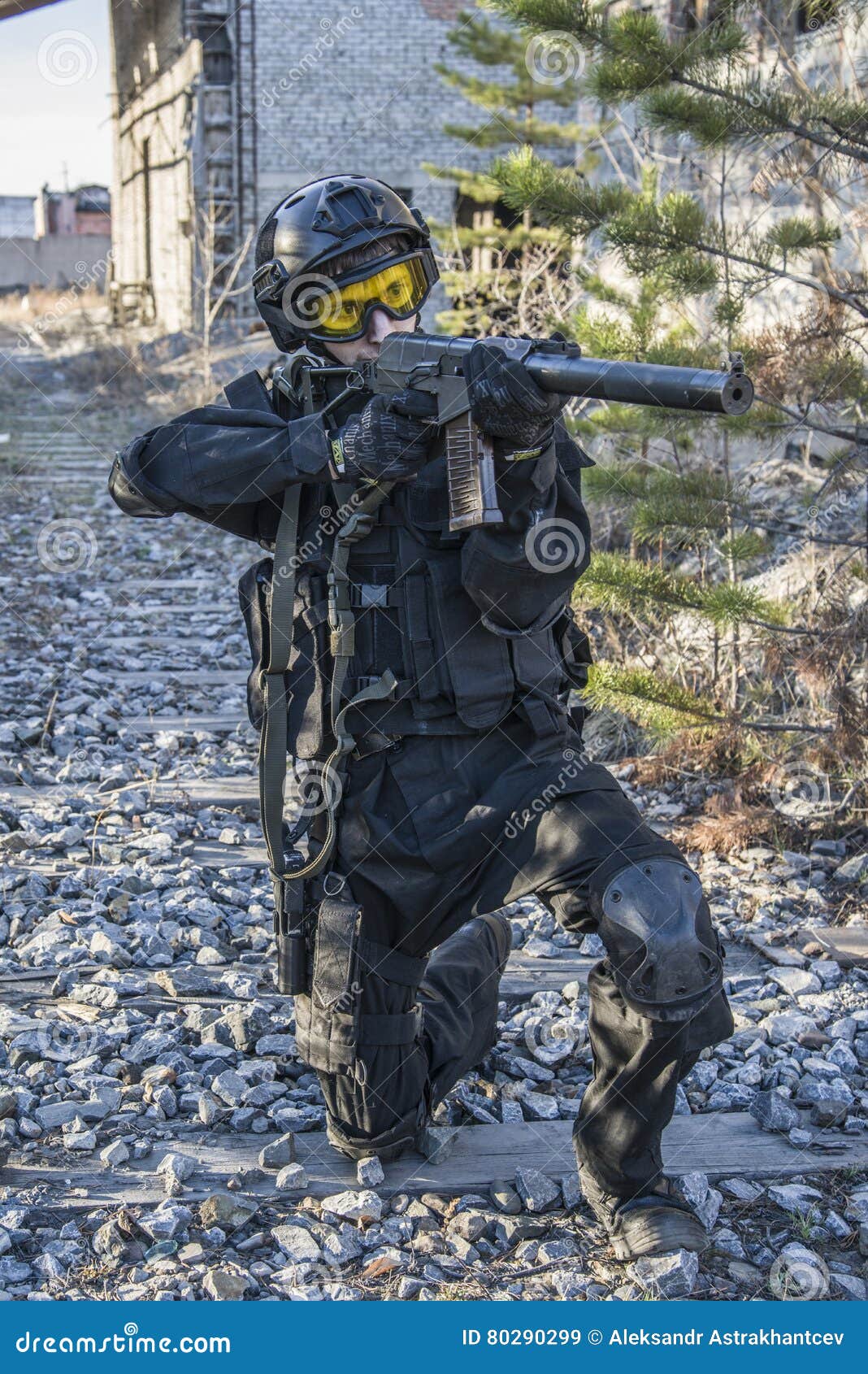 Russian Special Forces Training at a Military Training Ground. Stock ...