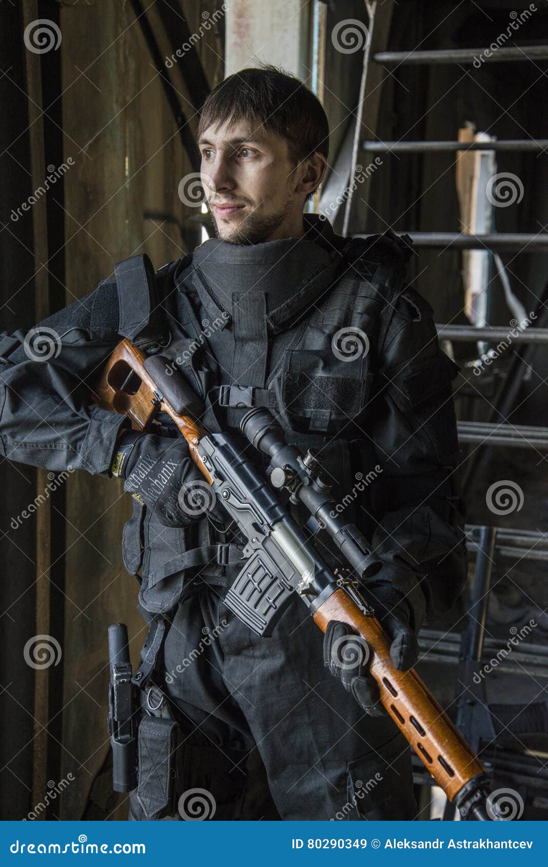 Russian Special Forces Training at a Military Training Ground. Stock ...