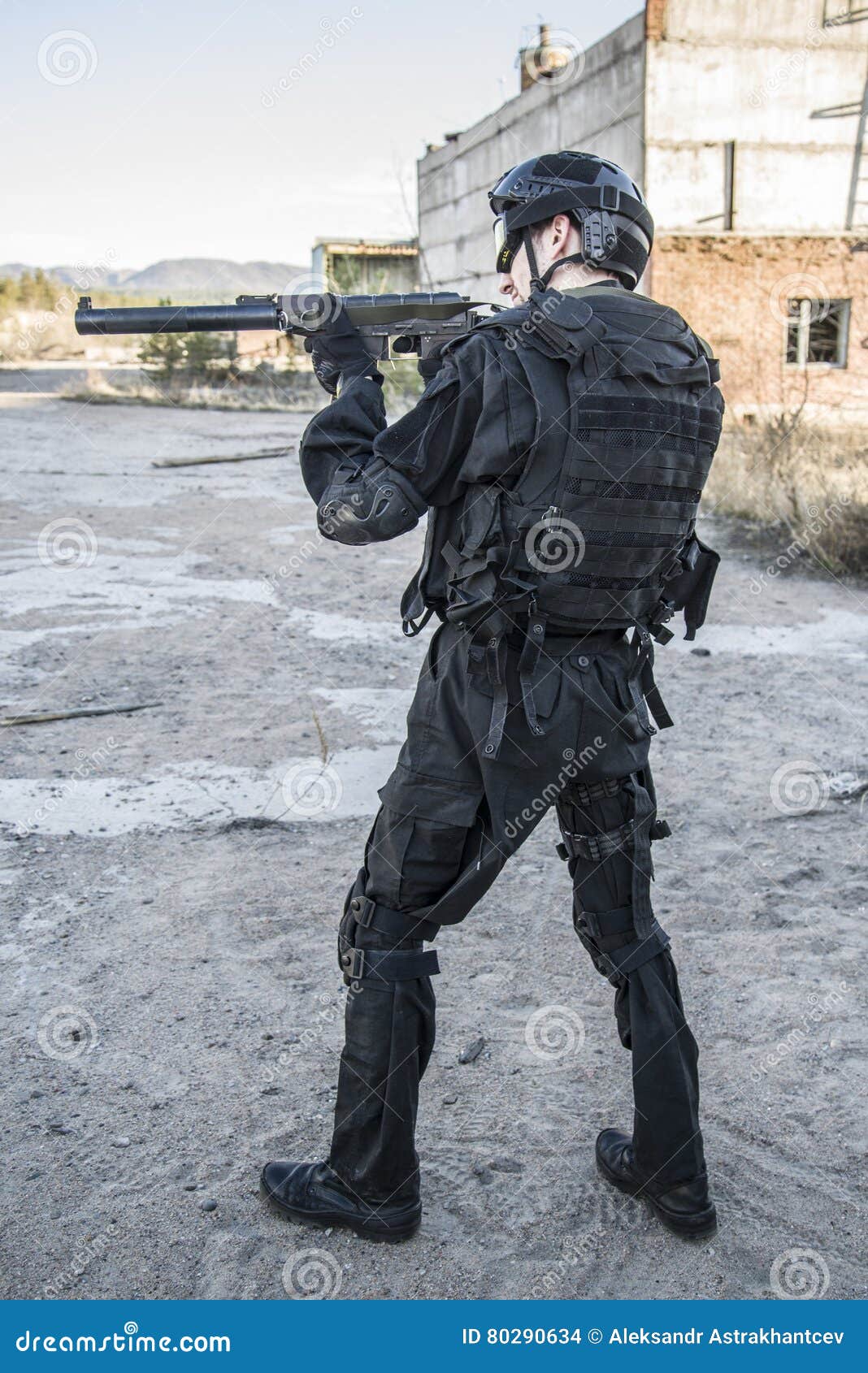 Russian Special Forces Training at a Military Training Ground. Stock ...