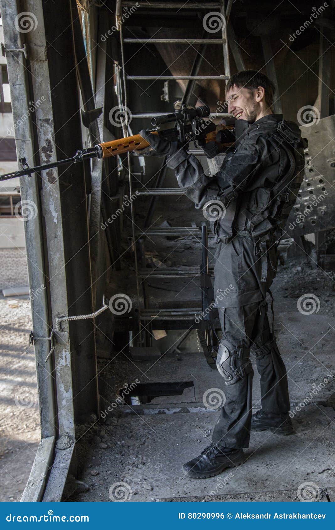 Russian Special Forces Training at a Military Training Ground. Stock ...