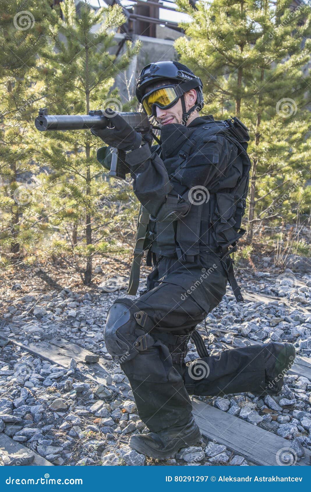 Russian Special Forces Training at a Military Training Ground. Stock ...