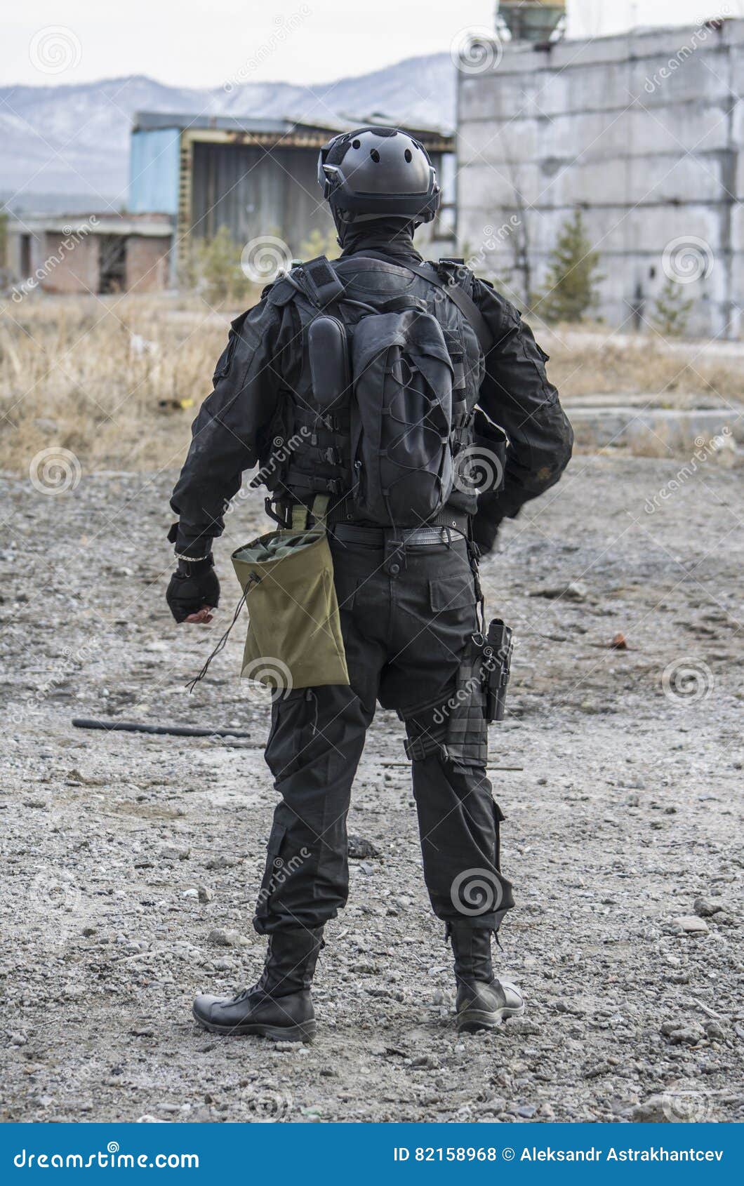Russian Special Forces Training at a Military Training Ground. Stock ...