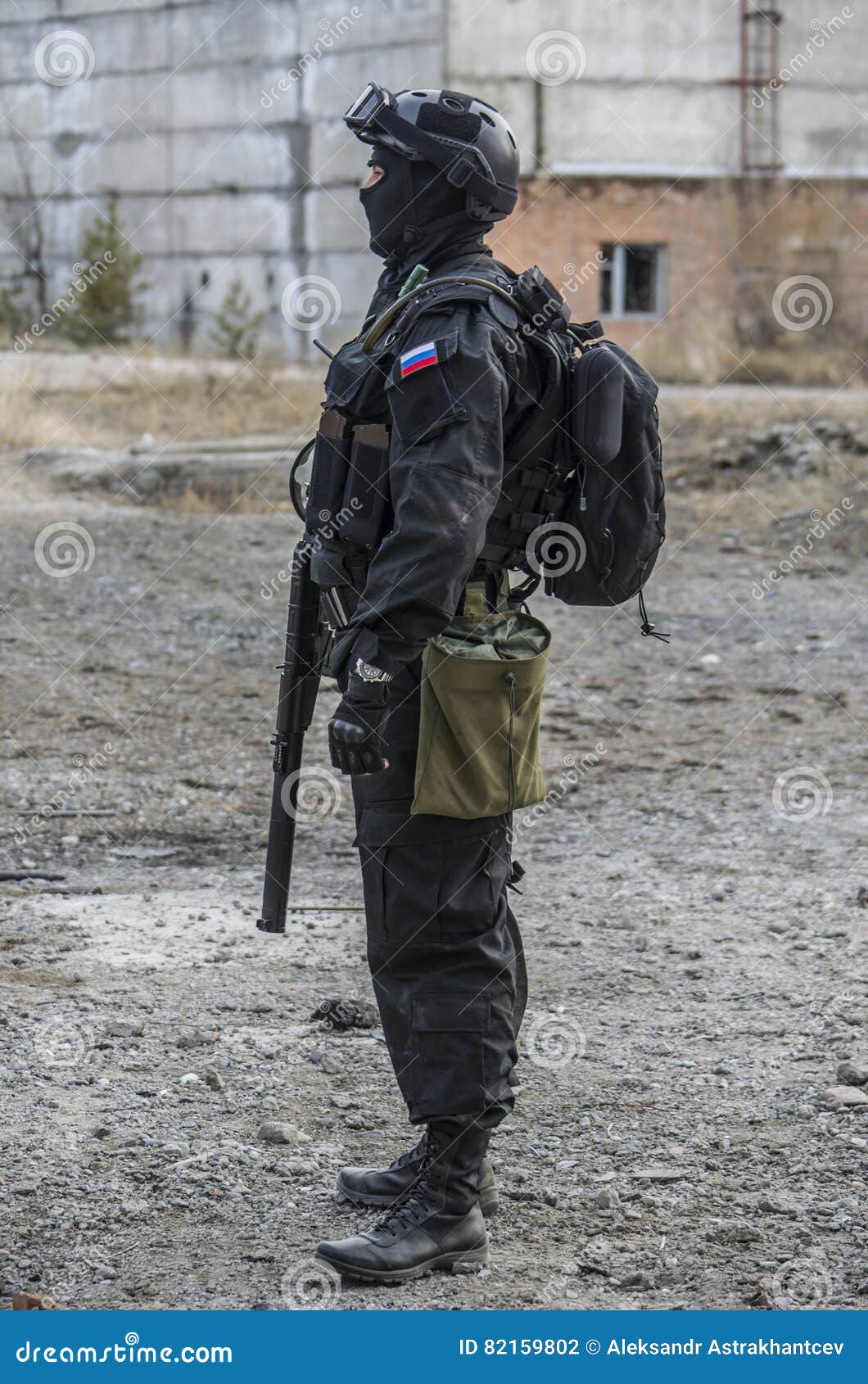 Russian Special Forces Training at a Military Training Ground. Stock ...