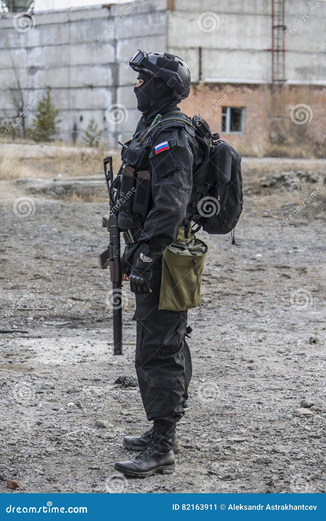 Russian Special Forces Training at a Military Training Ground. Stock ...