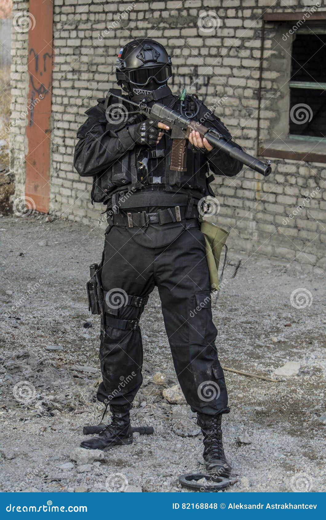 Russian Special Forces Training at a Military Training Ground. Stock ...