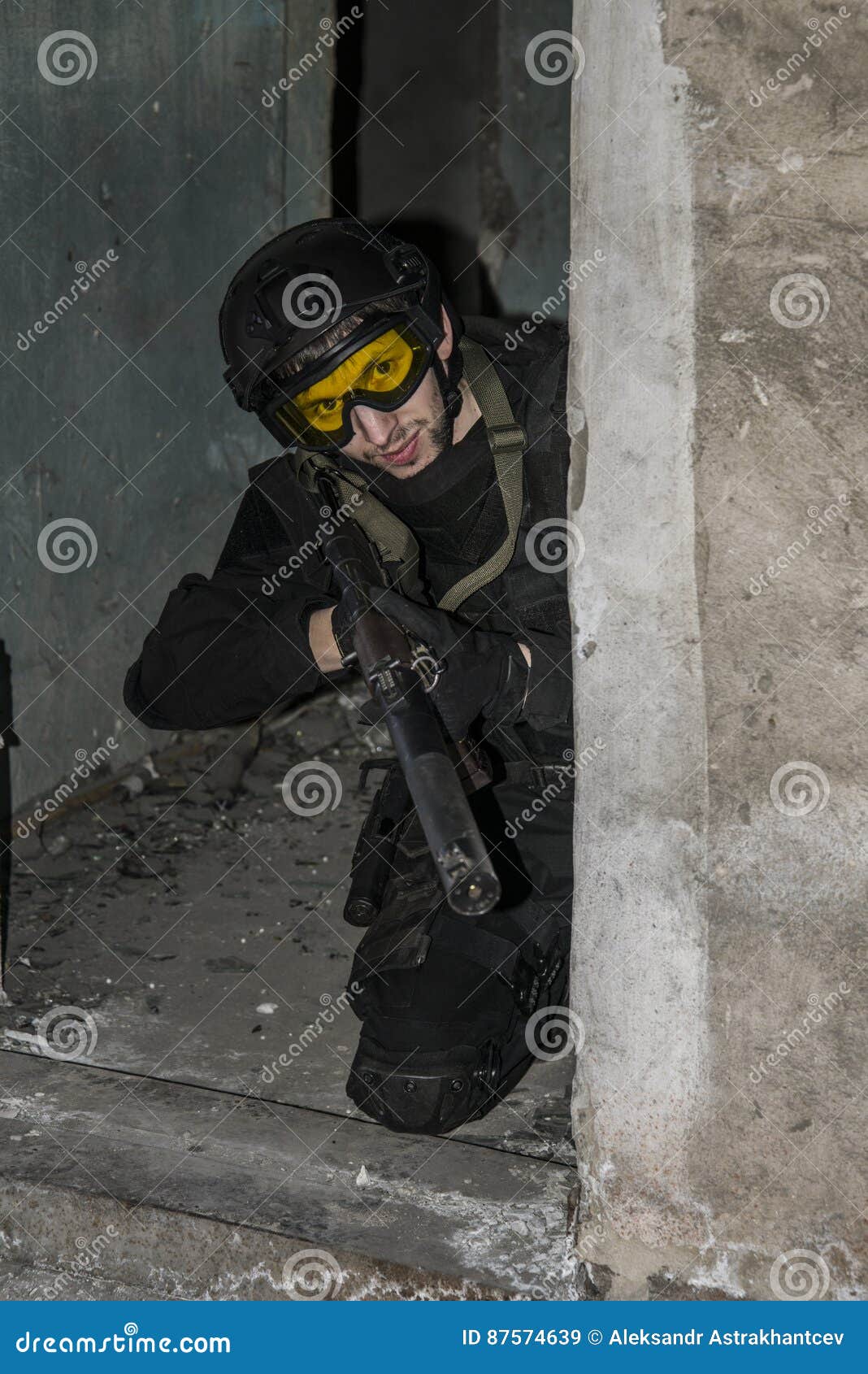 Russian Special Forces Training at a Military Training Ground. Stock ...