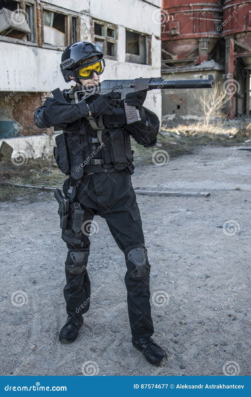 Russian Special Forces Training at a Military Training Ground. Stock ...