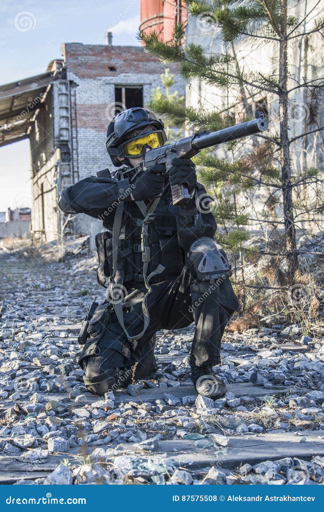 Russian Special Forces Training at a Military Training Ground. Stock ...
