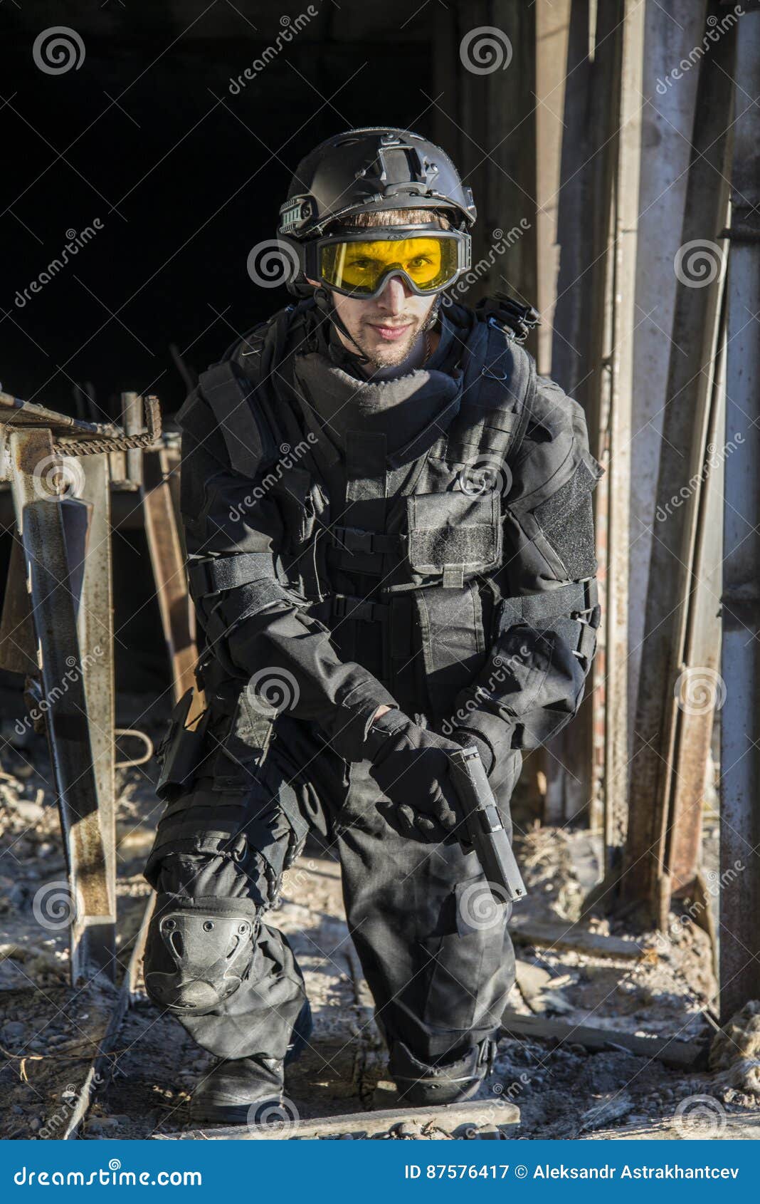 Russian Special Forces Training at a Military Training Ground. Stock ...