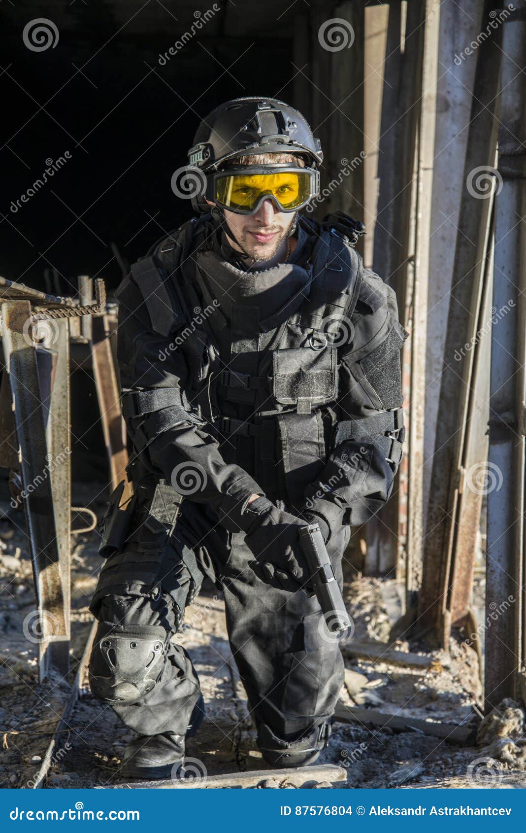 Russian Special Forces Training at a Military Training Ground. Stock ...