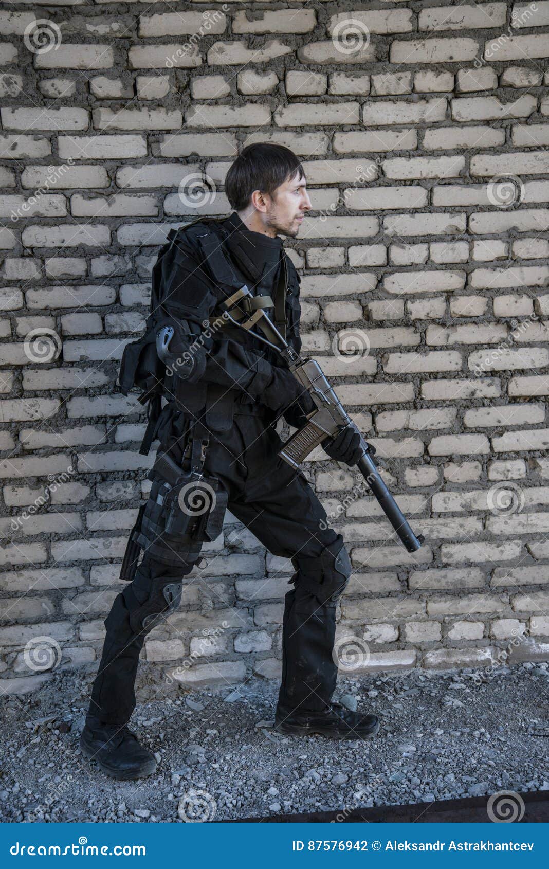 Russian Special Forces Training at a Military Training Ground. Stock ...