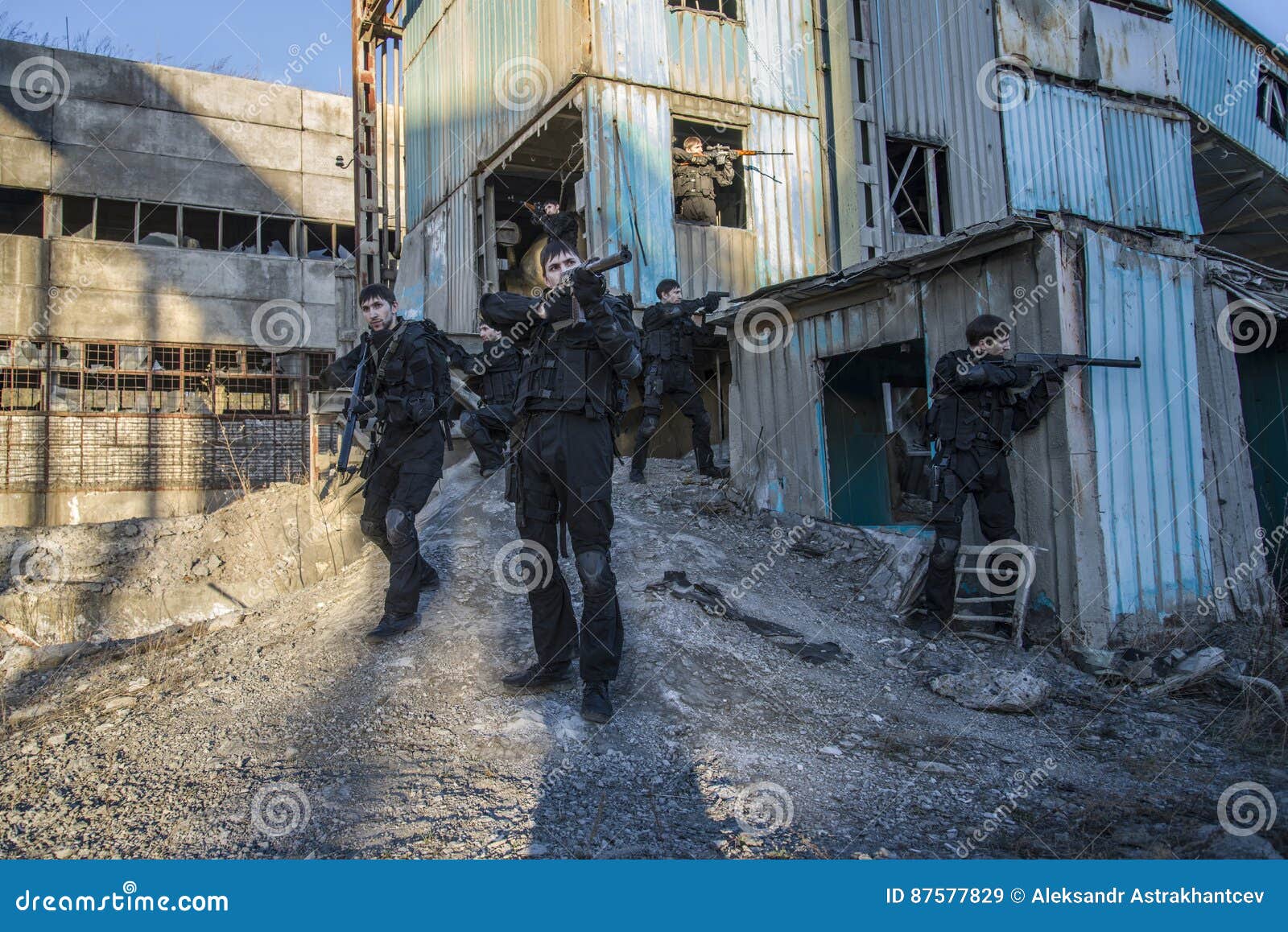 Russian Special Forces Training at a Military Training Ground. Stock ...