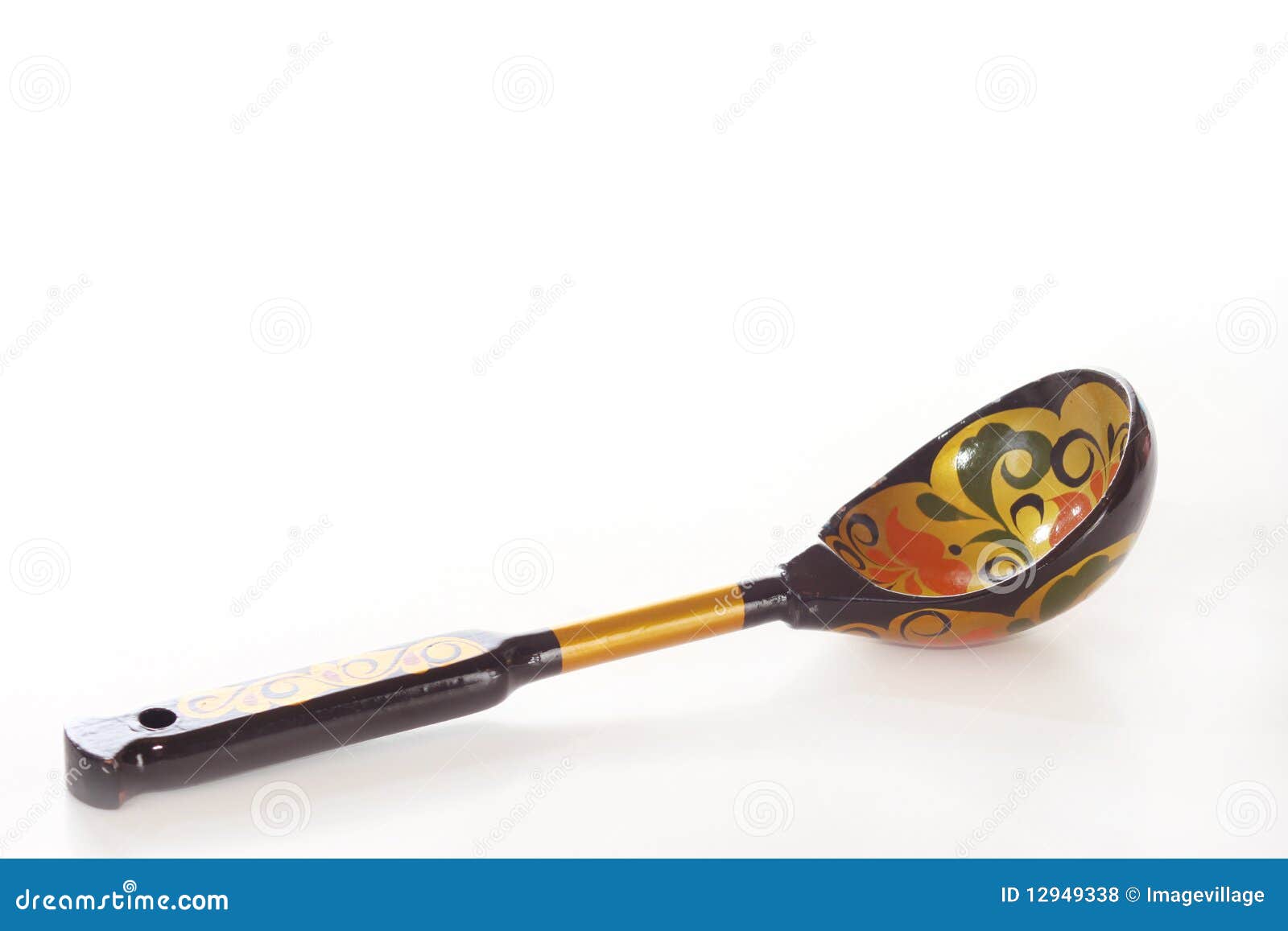 Russian spoon stock photo. Image of kitchenware, handicraft - 12949338