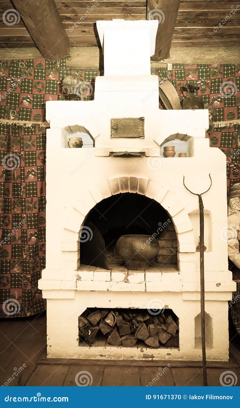 Russian stove stock photo. Image of stove, russia, country - 91671370