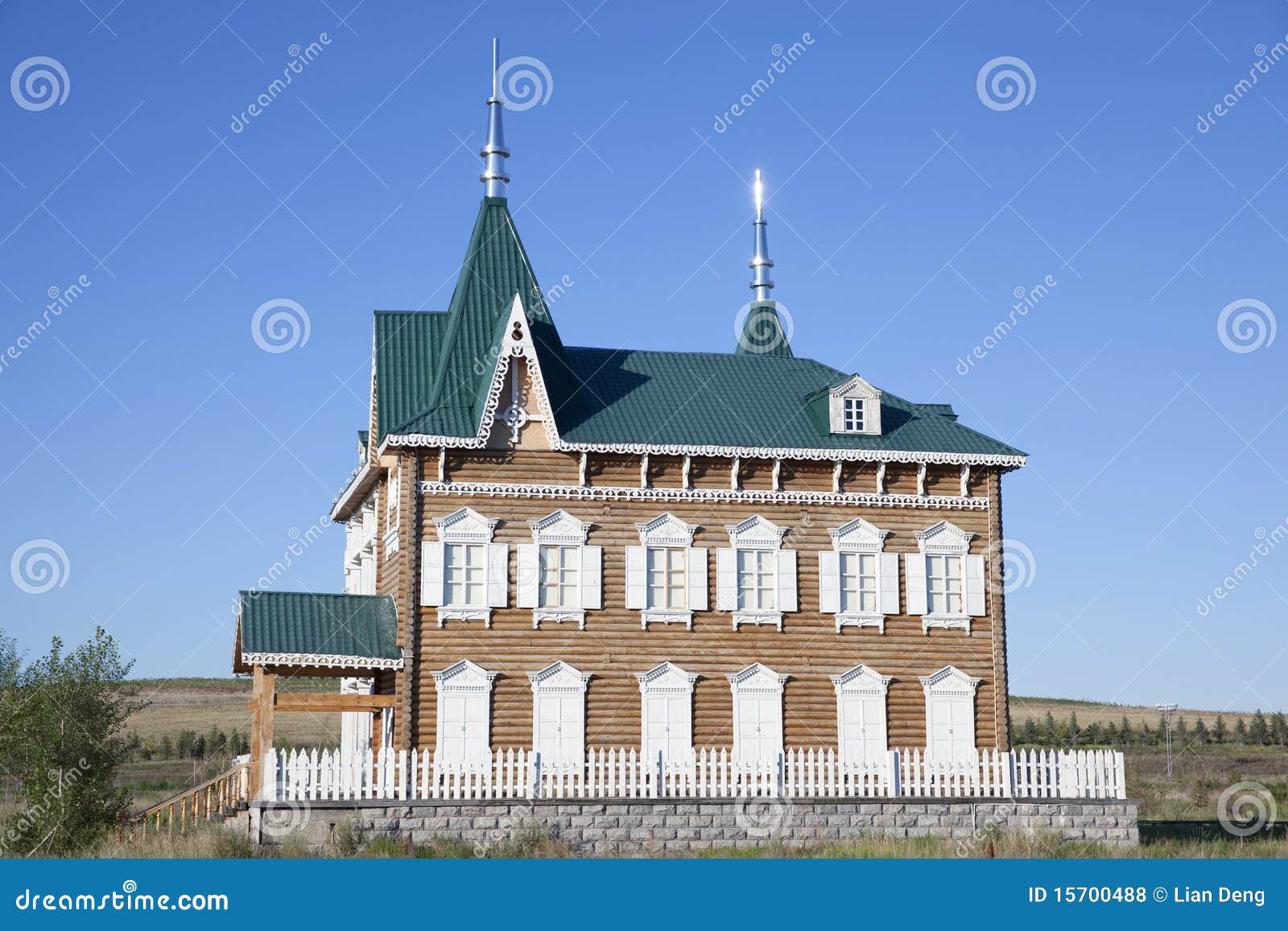 Russian style house stock photo. Image of spire, typical - 15700488