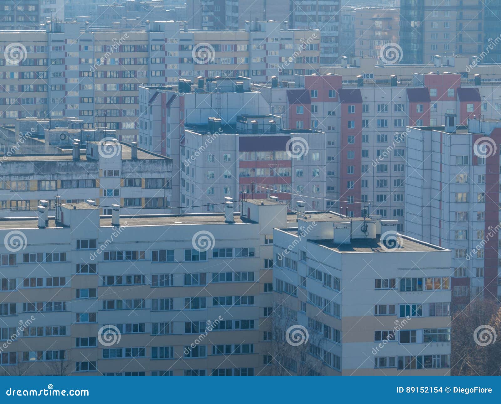 Russian suburb stock photo. Image of houses, area, city - 89152154
