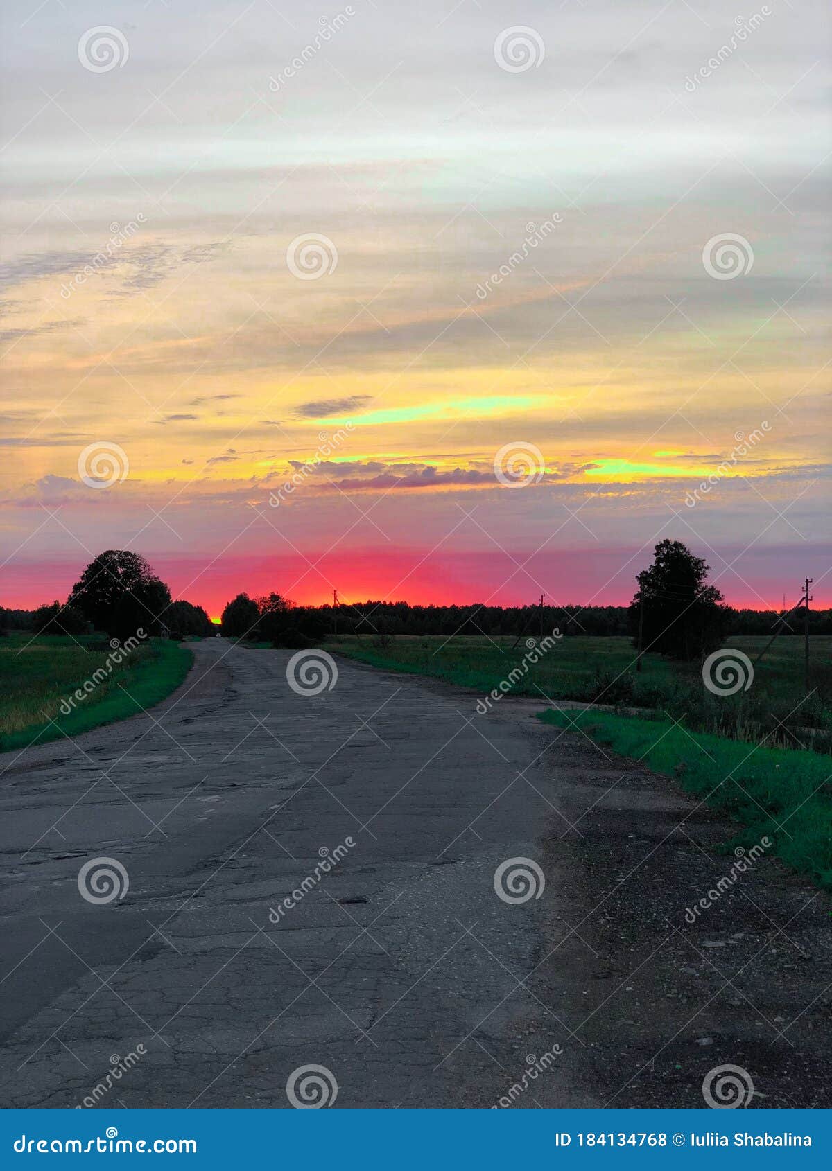 Russian sunset stock photo. Image of sunset, beautiful - 184134768