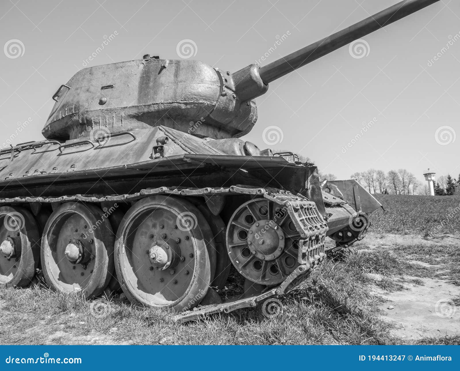 Russian T-34 Tank Retro Image Stock Image - Image of death, tank: 194413247