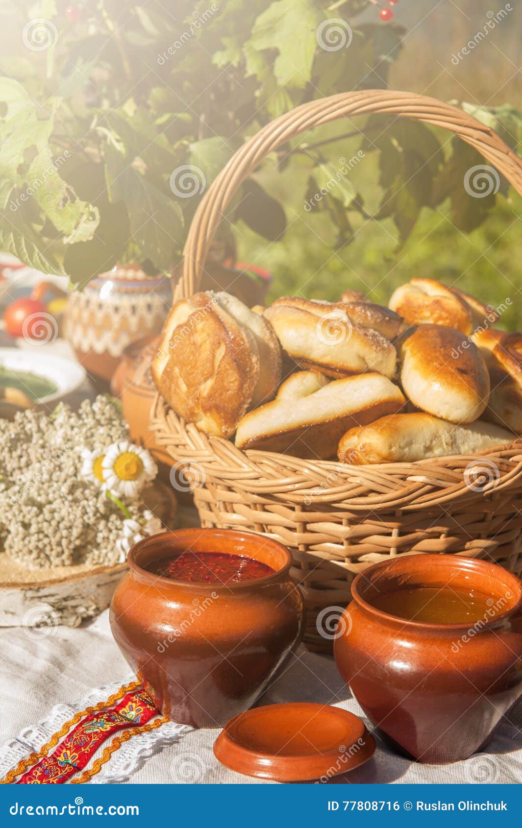 Russian table with food stock photo. Image of eating - 77808716