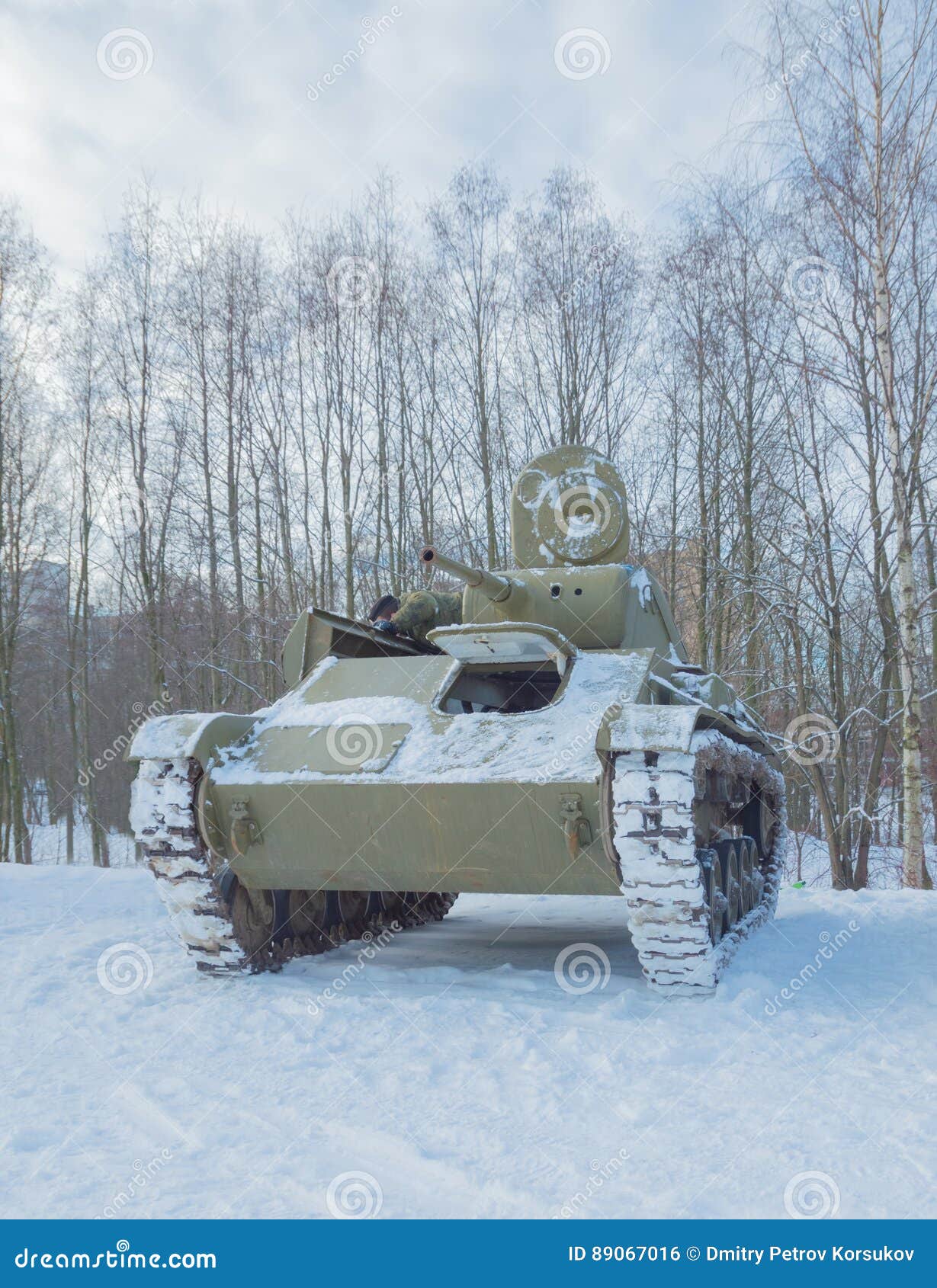 Russian Tank T-70 after Preservation. Stock Photo - Image of proof ...