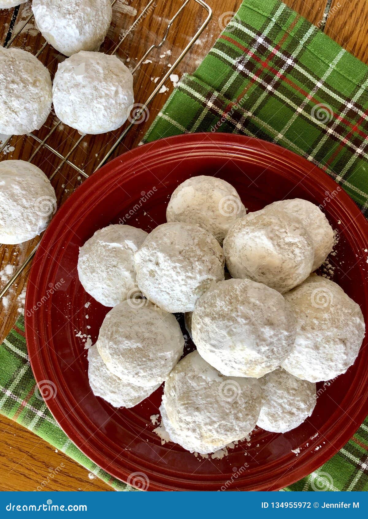 Russian tea cakes stock photo. Image of food, nuts, cookies - 134955972