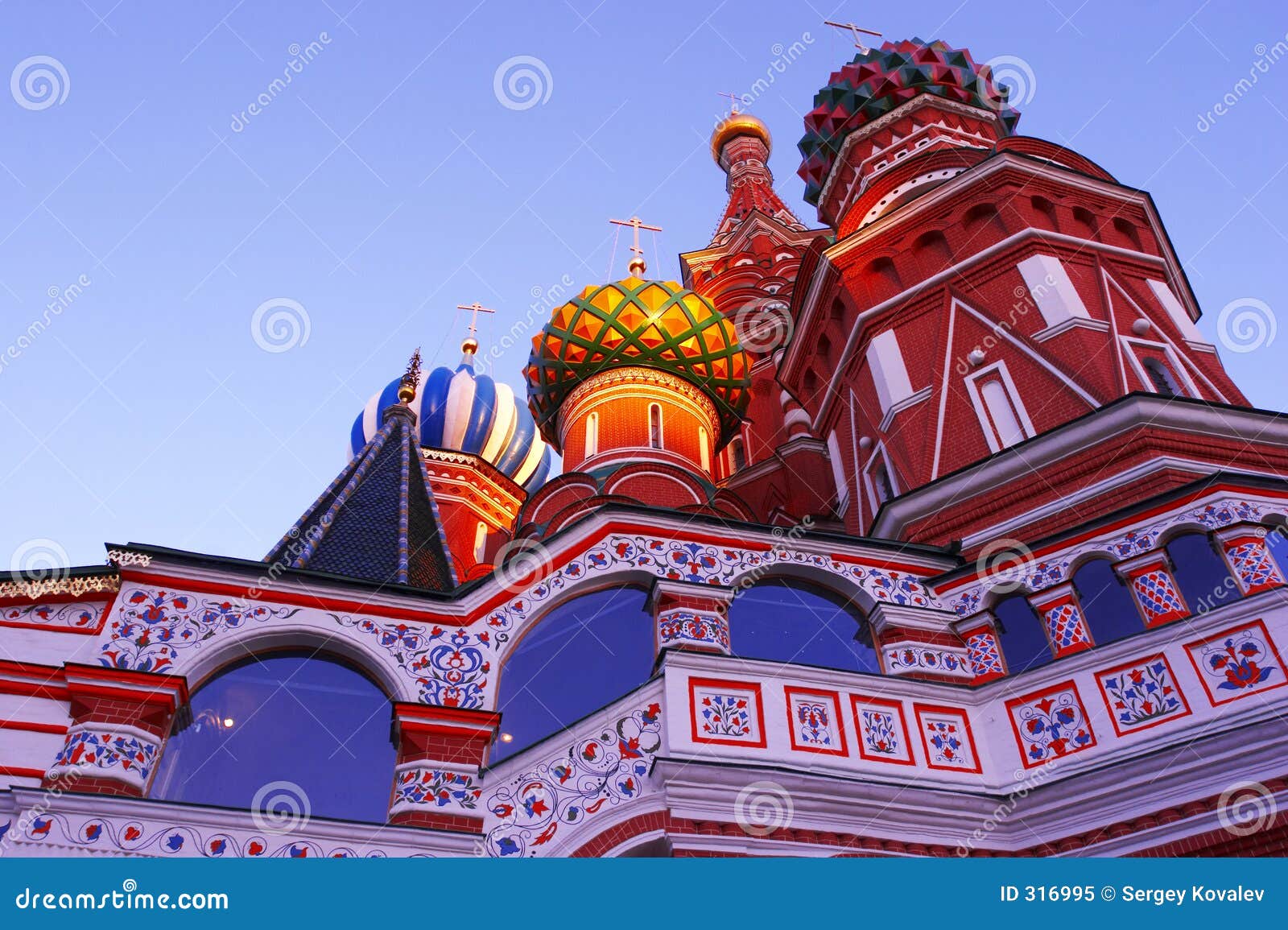 Russian Temple in the City of Moscow Stock Image - Image of kreml ...