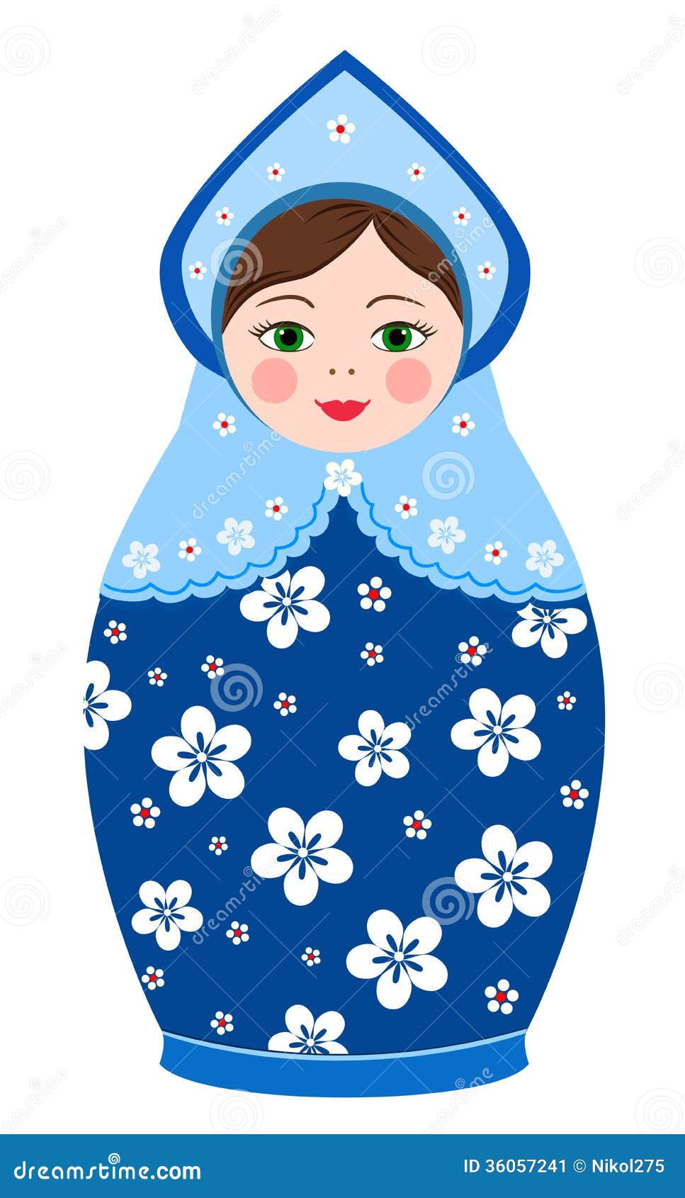Russian Tradition Matryoshka Dolls Cartoon Vector | CartoonDealer.com ...