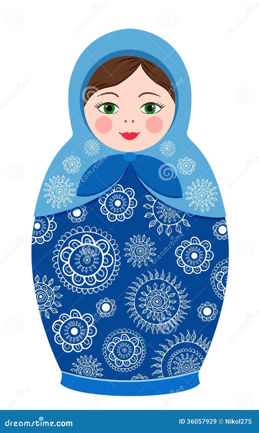 Russian Tradition Matryoshka Dolls Cartoon Vector | CartoonDealer.com ...