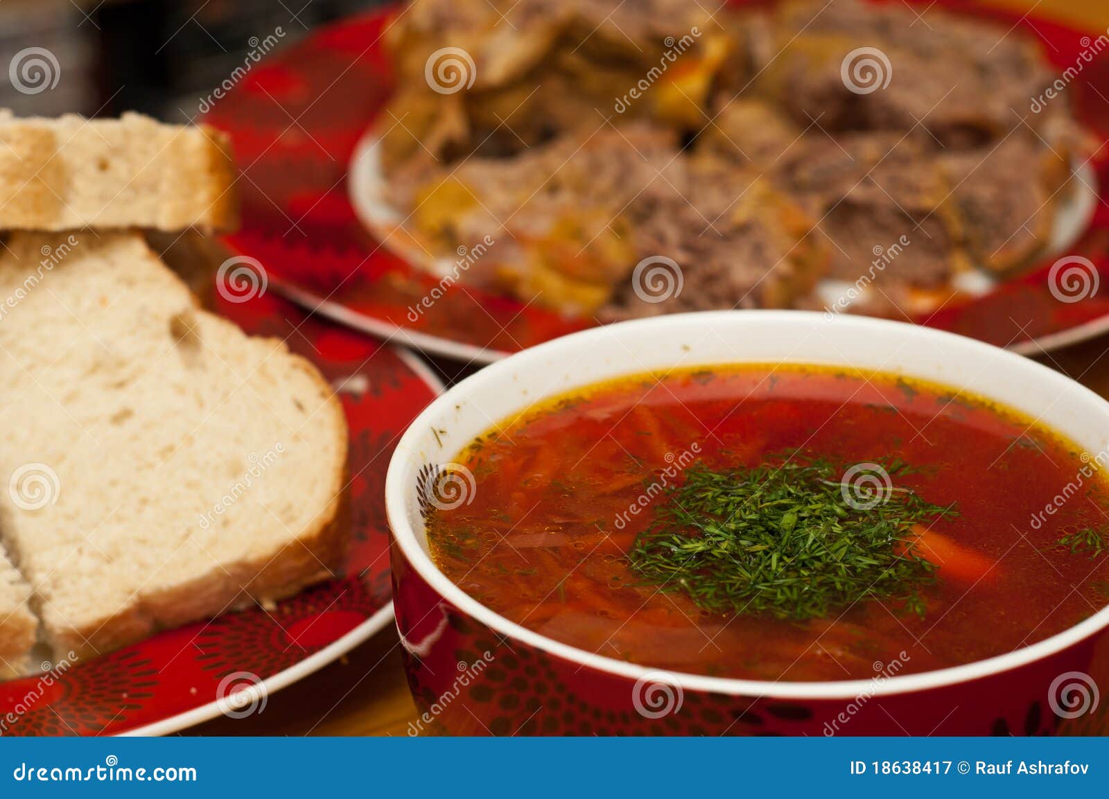 Russian Traditional Bakery Food Sushki And Baranki Background Stock ...