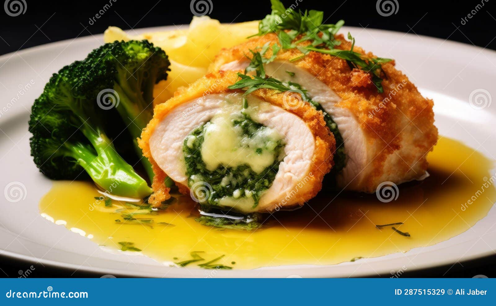 Russian Traditional Chicken Kiev Plate Stock Image - Image of delicious ...