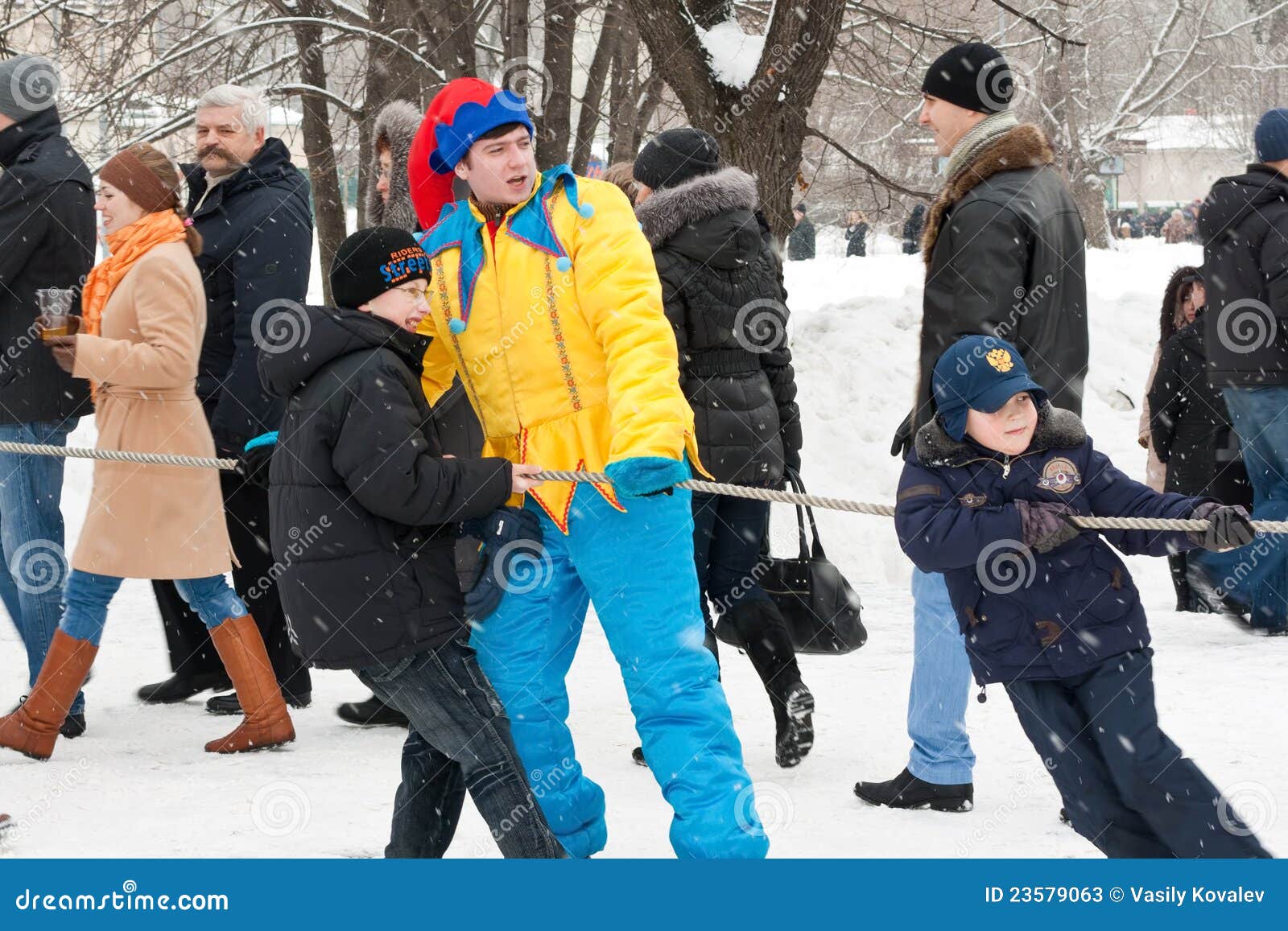 Russian Traditional Game â€œtag of Warâ€ Editorial Stock Photo - Image ...