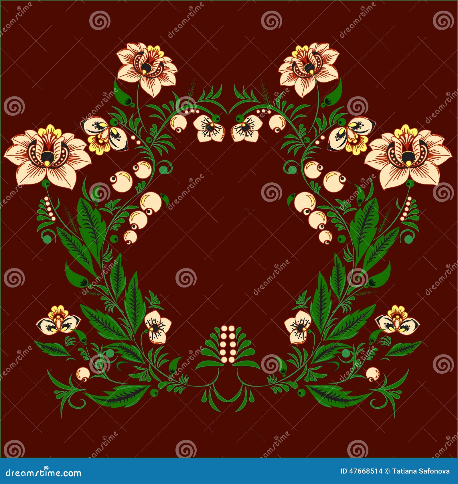 Russian Traditional Pattern Stock Vector - Illustration of traditional ...