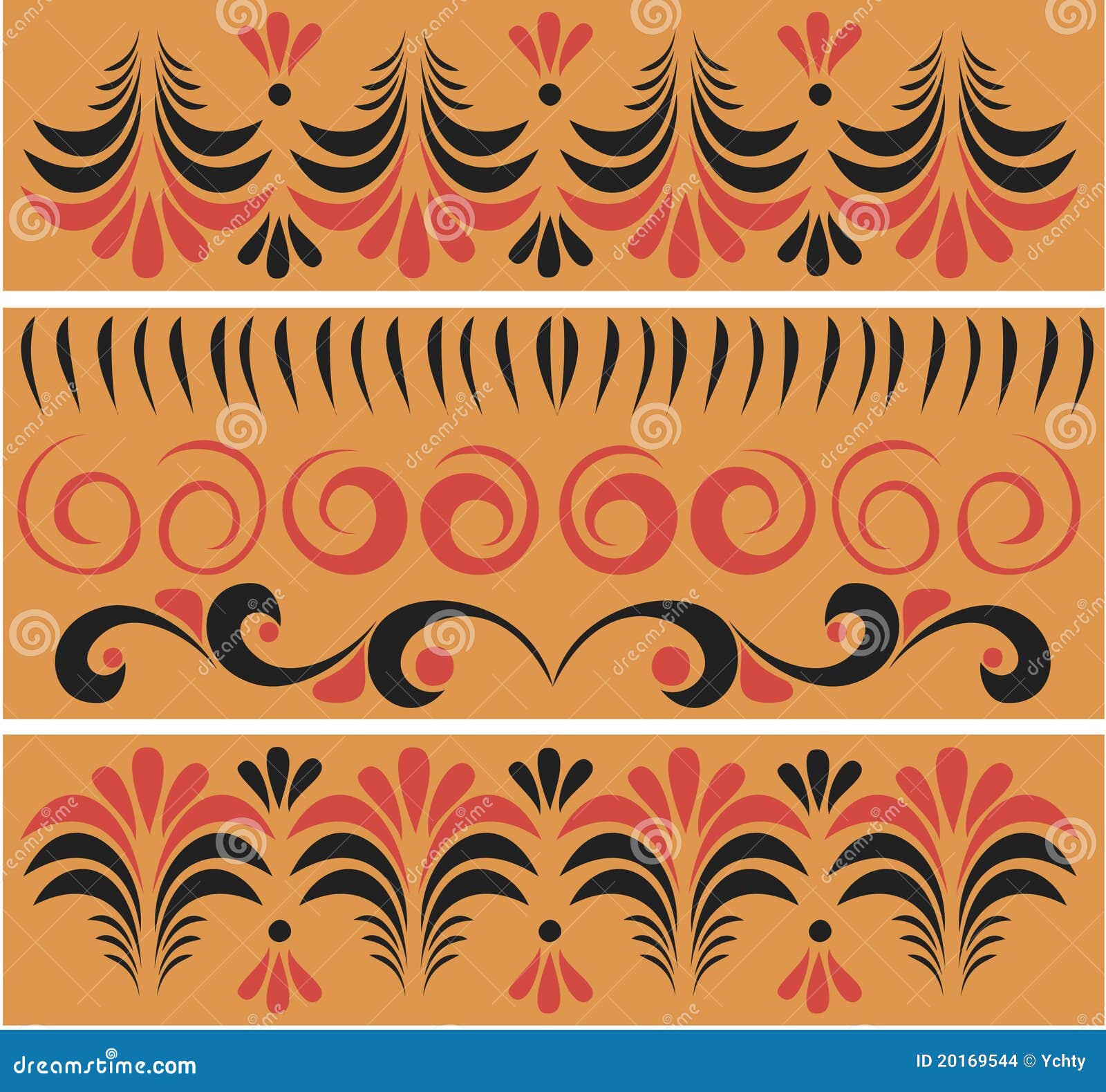 Russian Traditional Patterns in Vector Stock Vector - Illustration of ...