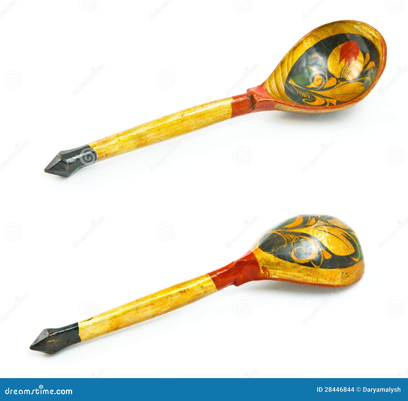 Russian traditional spoon stock photo. Image of shiny - 28446844
