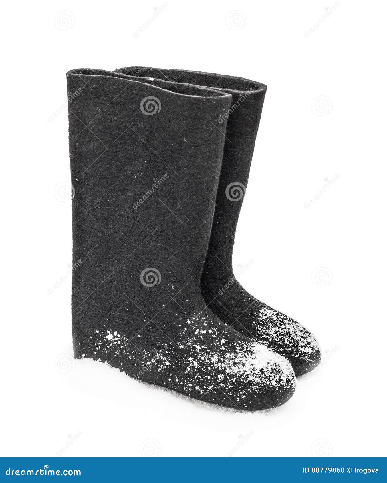 Russian Traditional Winter Felt Boot Valenki Stock Photo - Image of ...