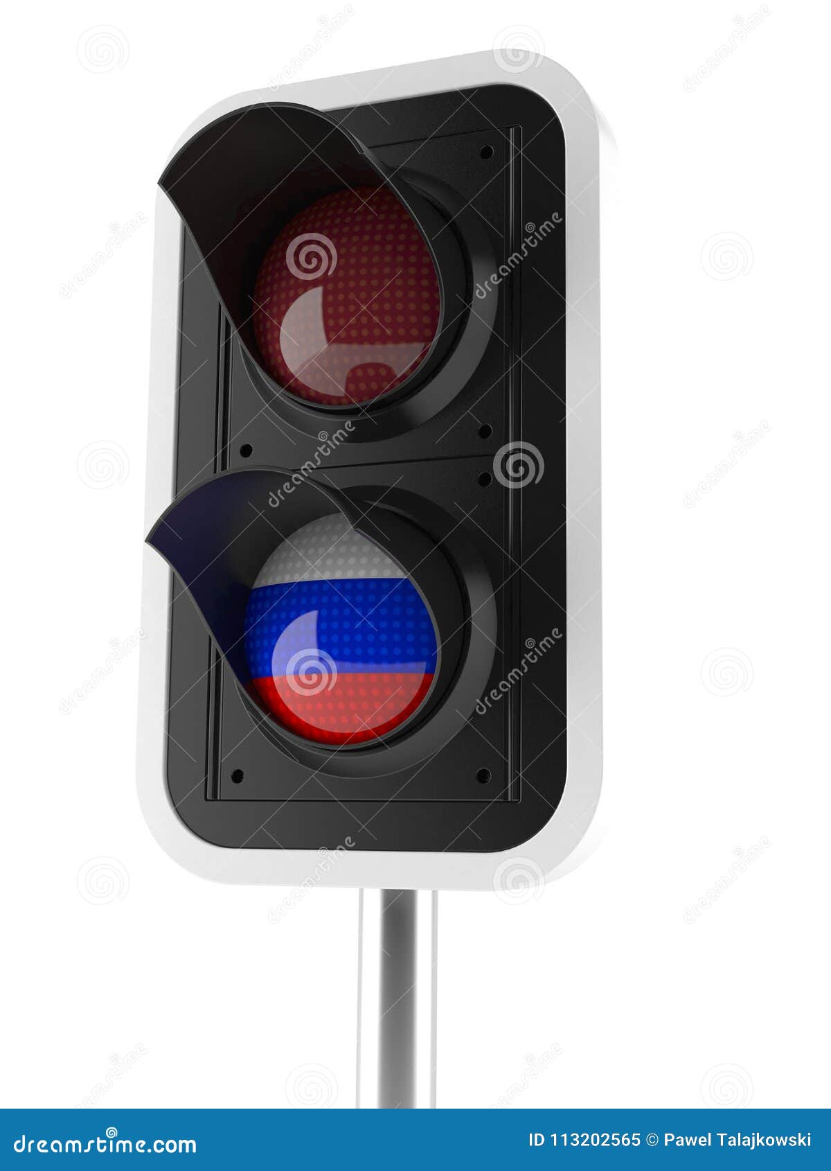 Russian traffic light stock illustration. Illustration of signal ...