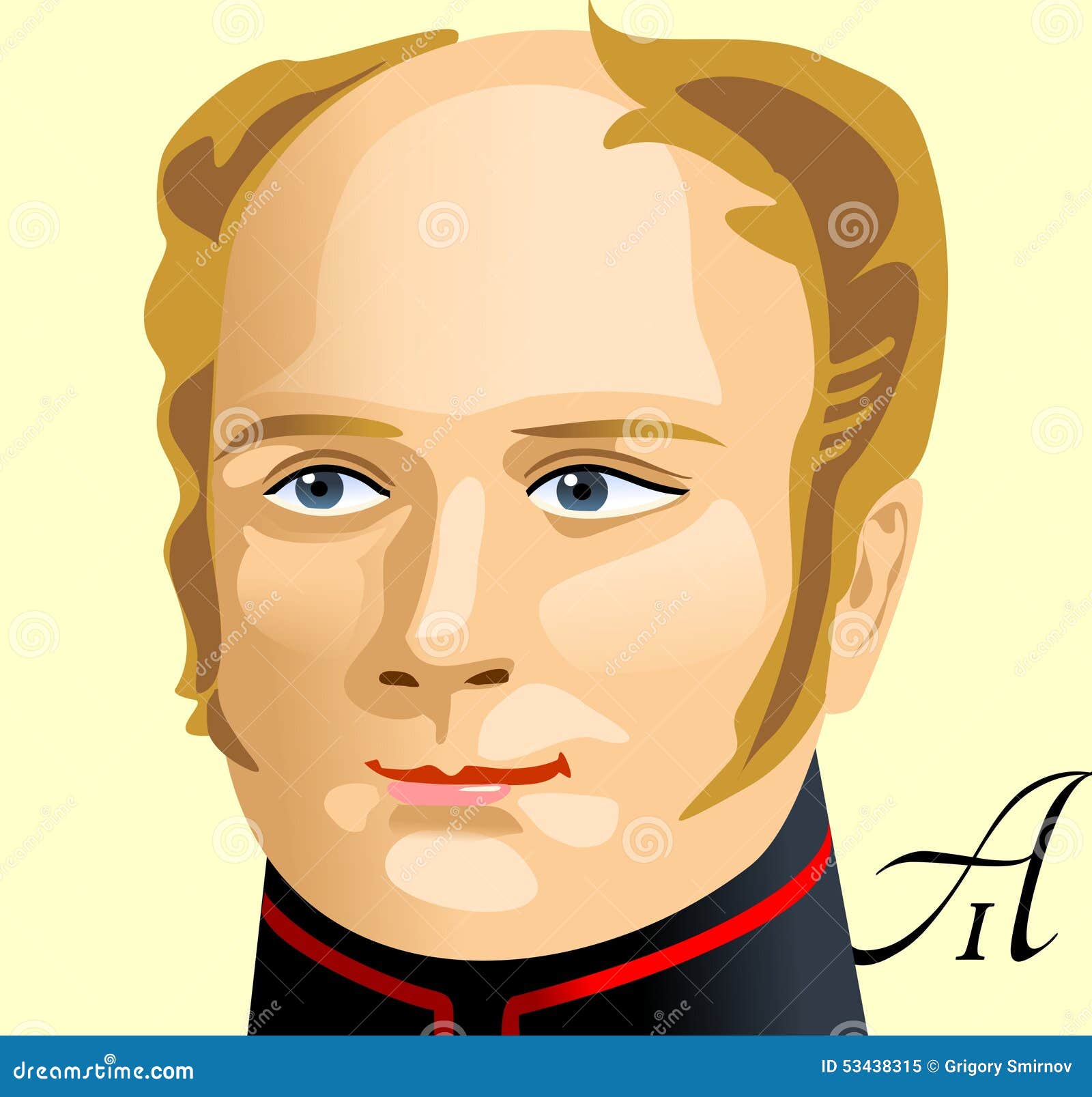 Russian Tsar Alexander 1 stock illustration. Illustration of 1812 ...